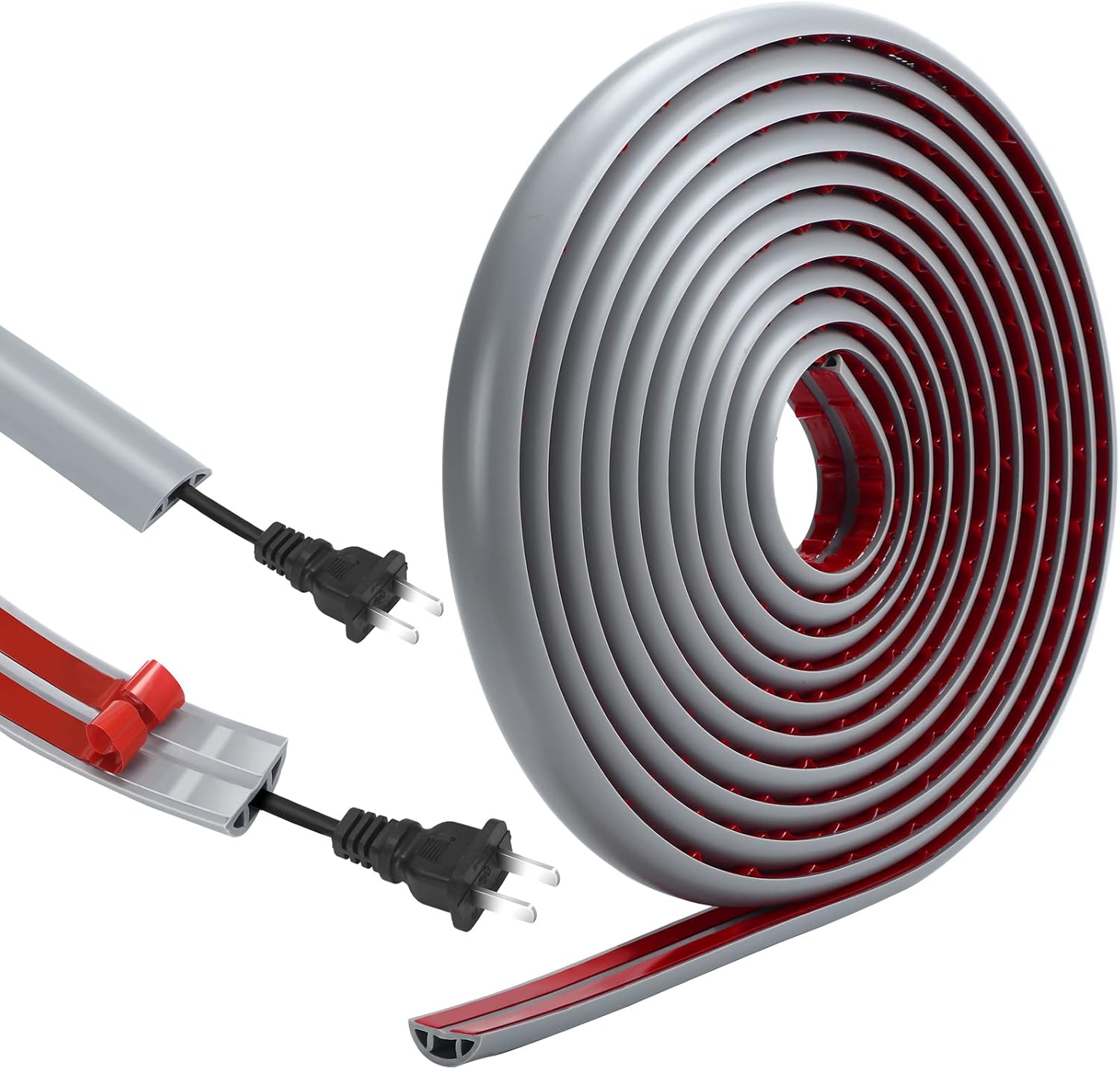 Amazon.com: 19.69 ft Floor Cord Cover Overfloor Cord Protector Duct ...