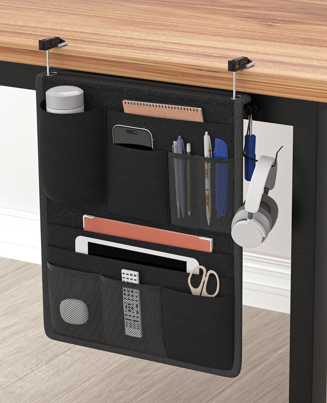 Amazon.com : Desk Side Storage,Hanging Desk Organizer,Hanging Desk ...