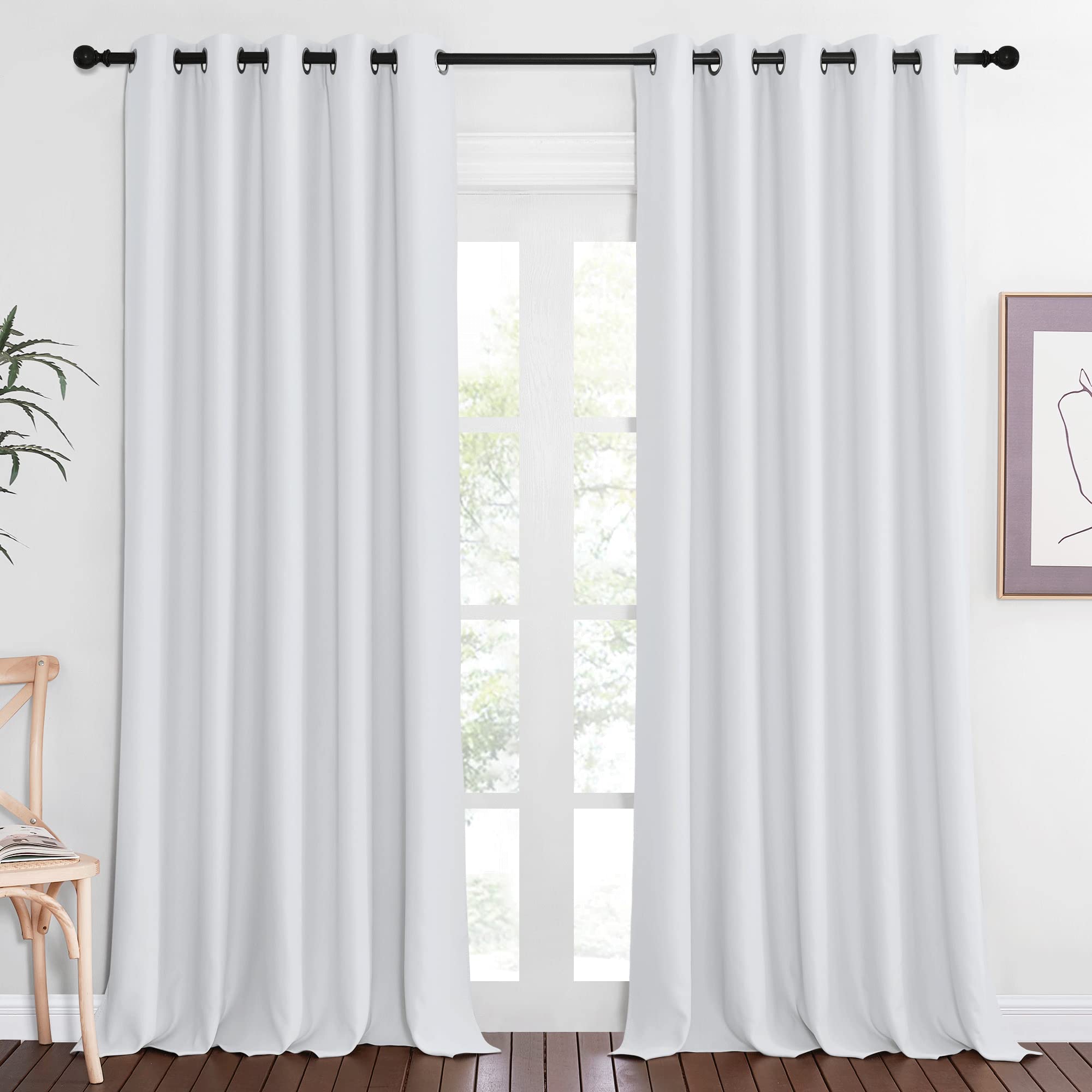 Snapklik.com : Room Divider Curtain 110 Inches Long, Grommet Room ...