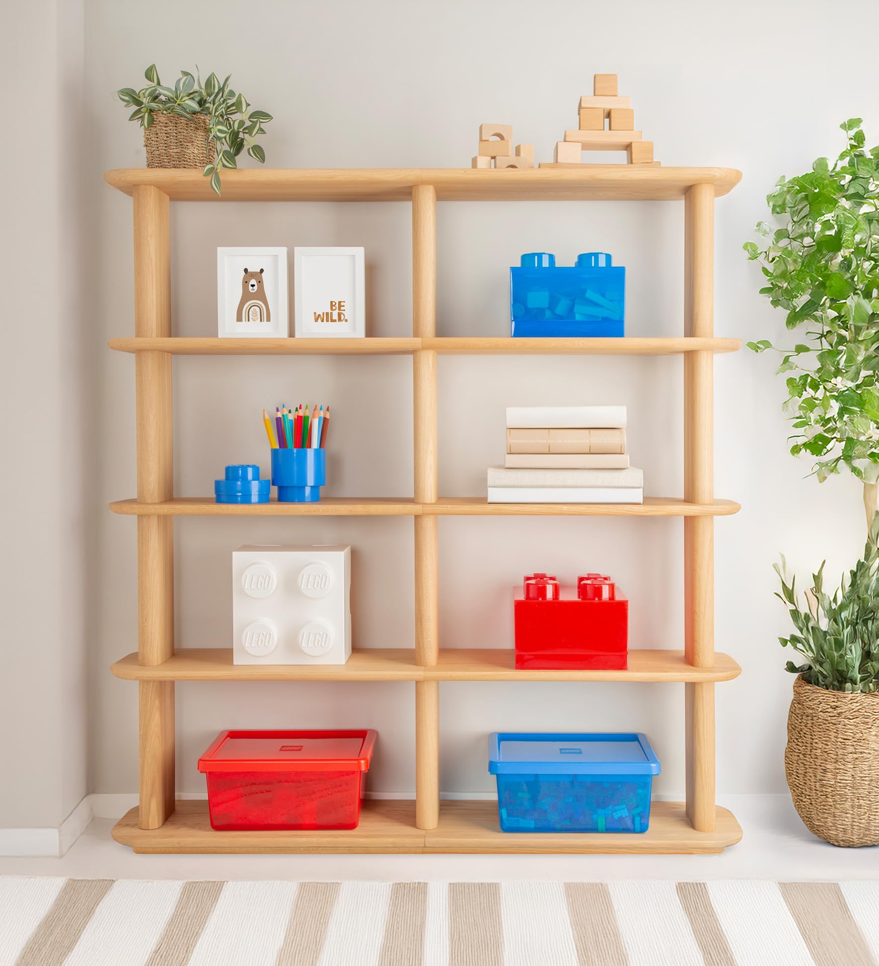 Snapklik.com : LEGO Storage Brick 4 - Studs White - Stackable Plastic ...