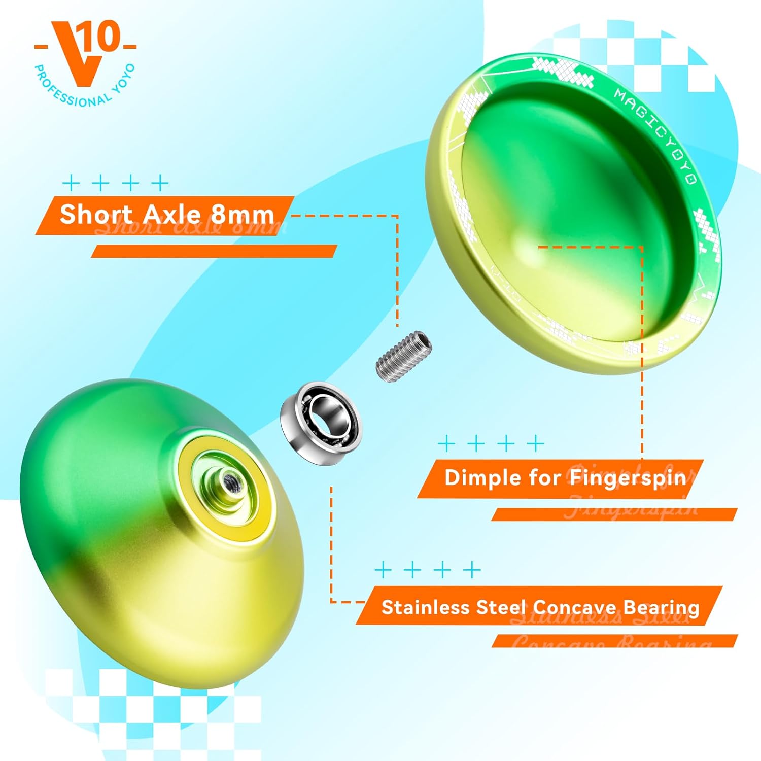 YOSTAR V10 Yoyo Pro Yoyo que no responde para niños y adultos, trucos ...