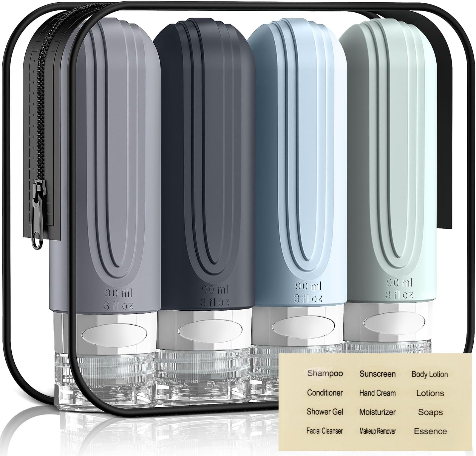 Amazon.com: Hethyo Travel Bottles for Toiletries 8 Pack TSA Approved 3 ...