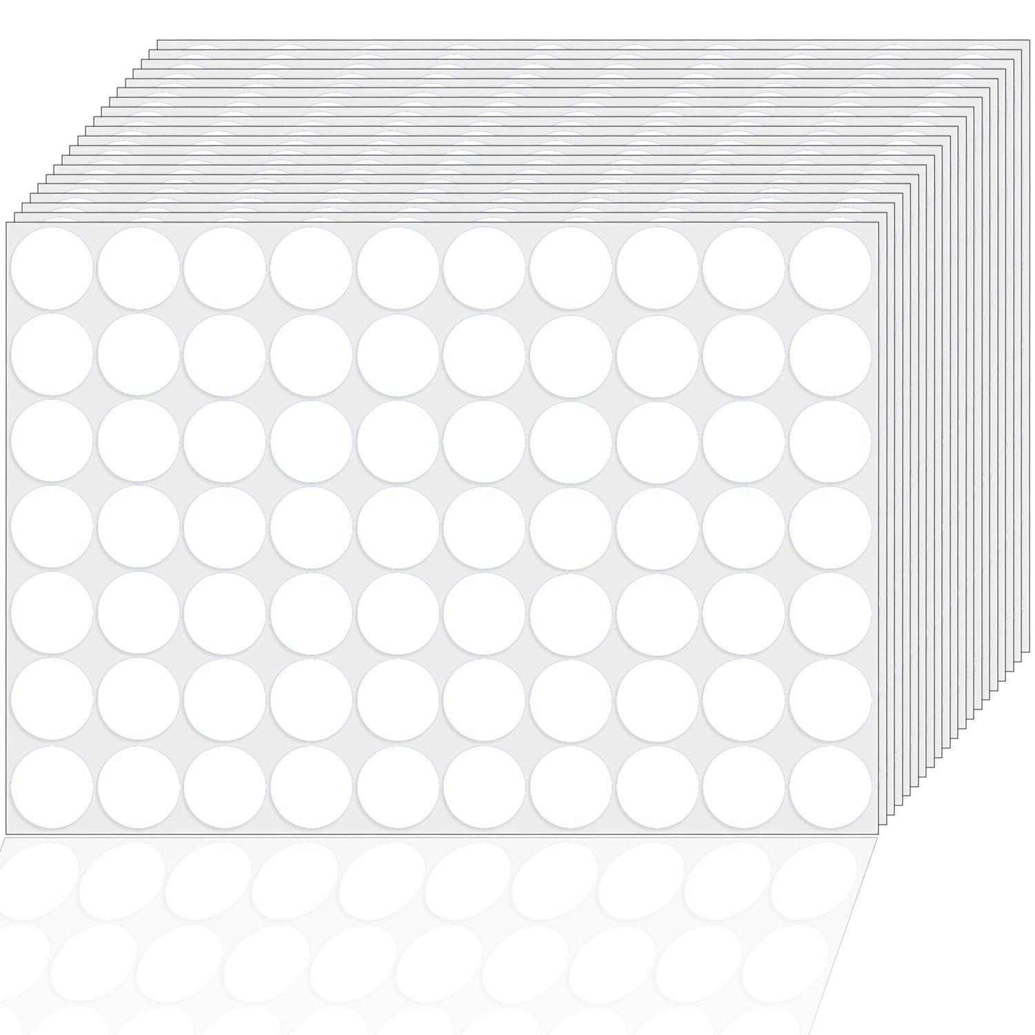 Snapklik.com : 700 PCS Dot Stickers White 1 Inch Round Color Coding ...