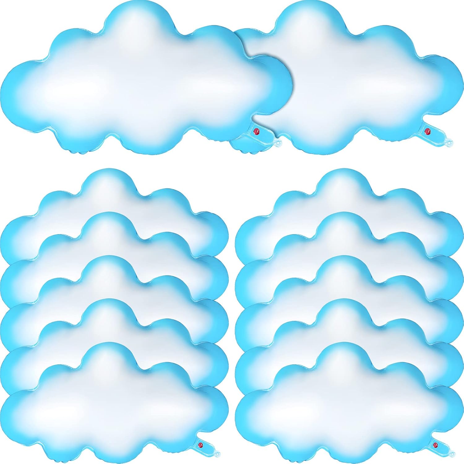 12 Pieces 30 Inch Cloud Foil Balloons Cloud Shape Balloon Cloud Foil ...