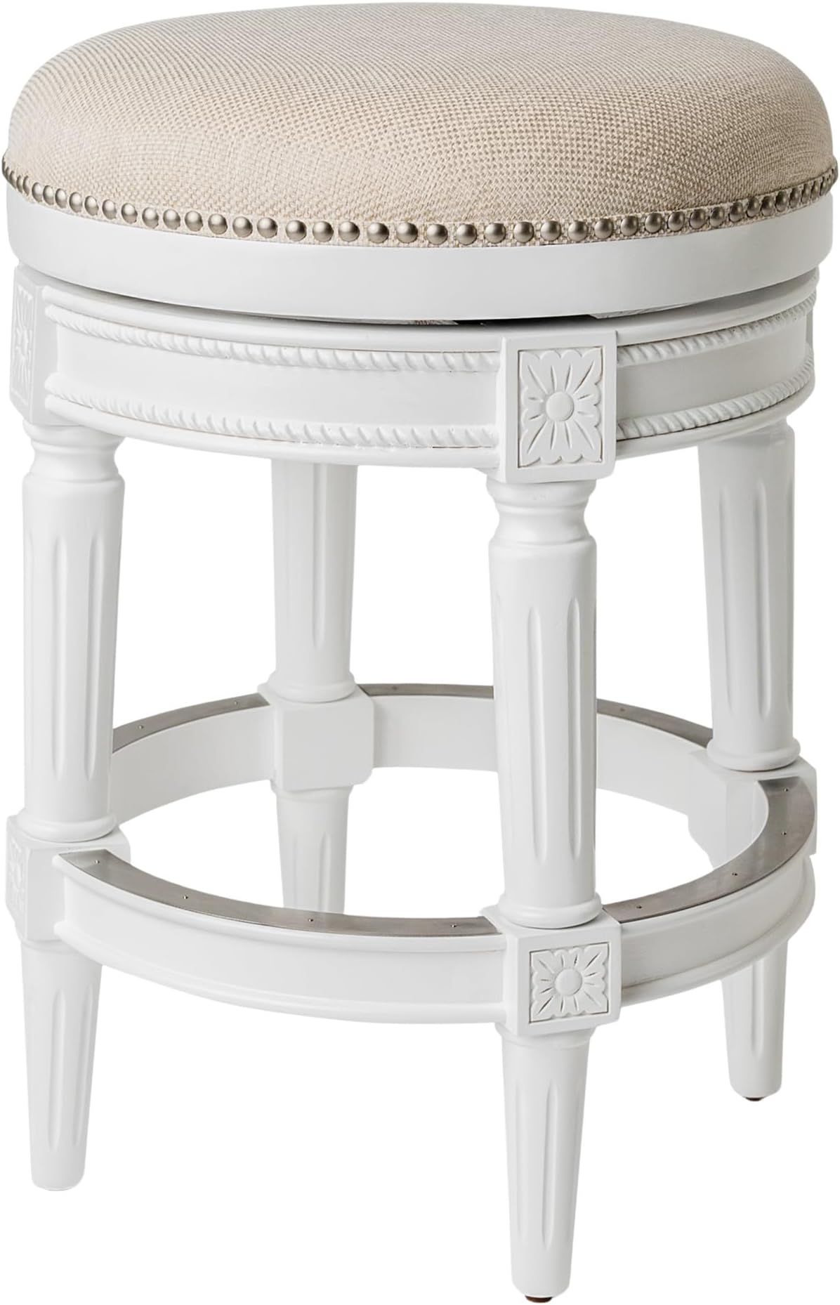 Amazon.com: Powell Furniture Linon Morgan 25.5" Wood Counter Stool in ...