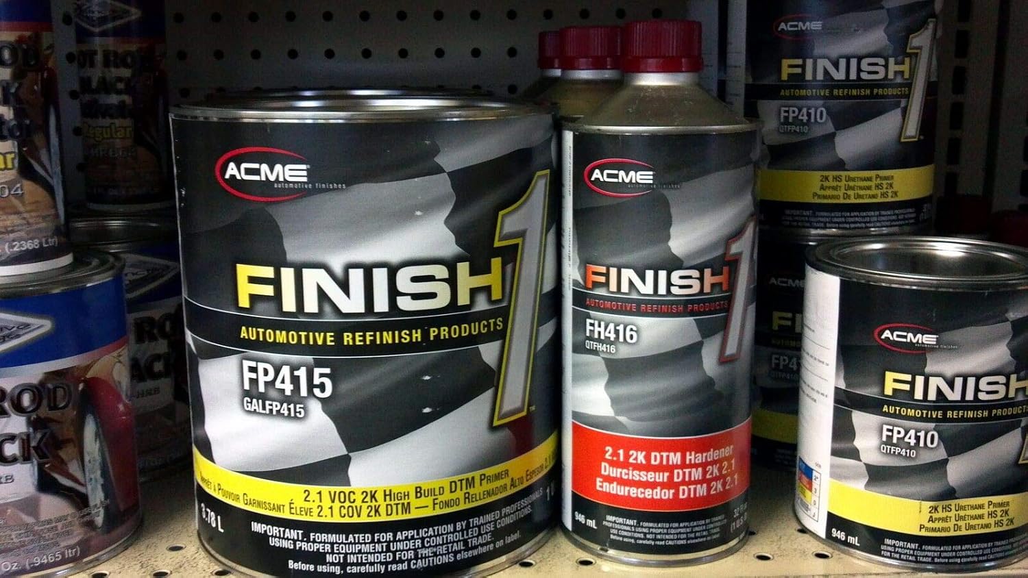 Amazon.com: Finsh 1 2 K HS Urethane Primer KIT High Build DTM Prime ...