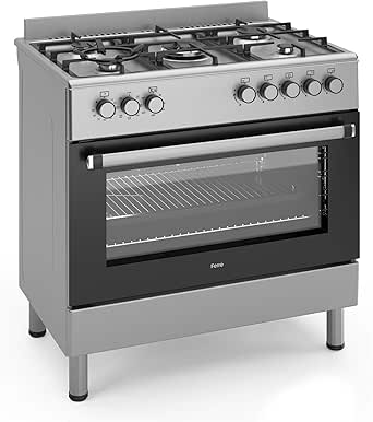 Ferre F9S50E7-X3-IN 90cm Dual Fuel Range Cooker With Double Turbo Fan ...
