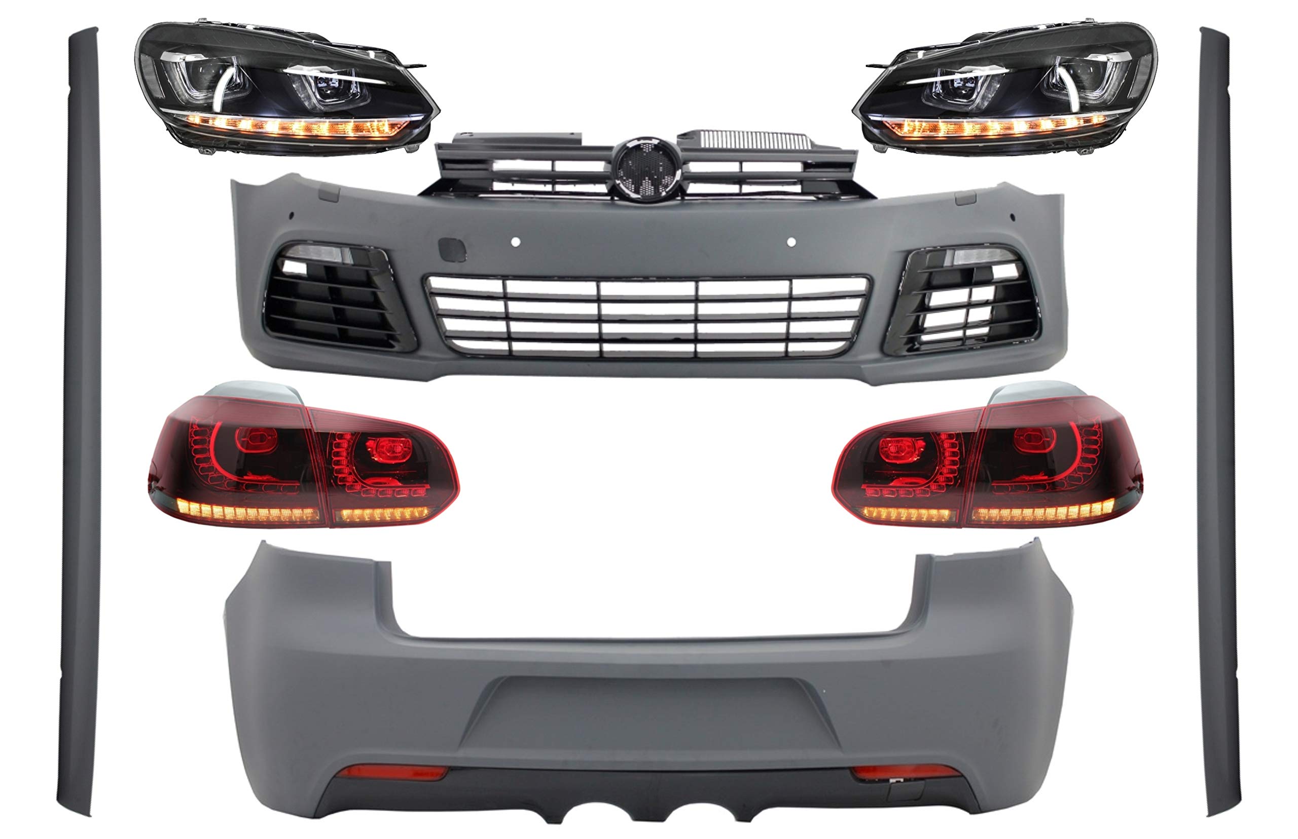 Buy KITT COCBVWG6R20PDCSSHLRS Body Kit 2008-2013 Front Bumper & Rear ...