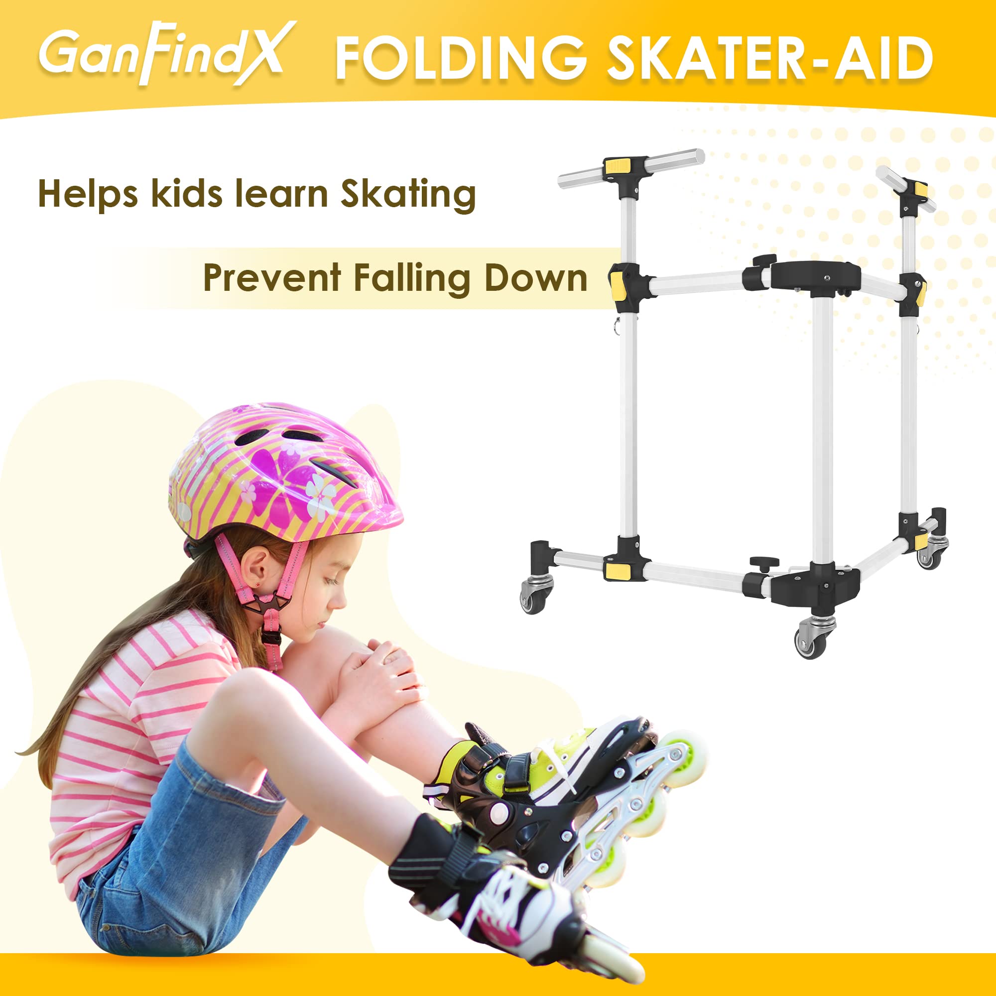 Snapklik.com : GanFindX Folding Skater Aid For Kids Roller Skating ...