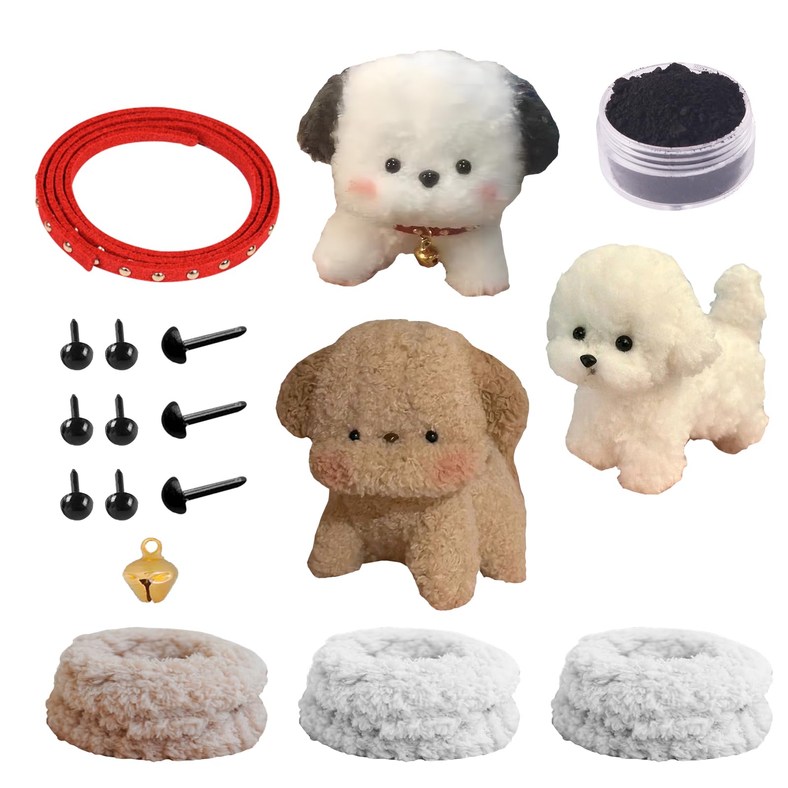 Long Pipe Cleaners for Craft Pipe Cleaner Set DIY Plush Dog Doll ...
