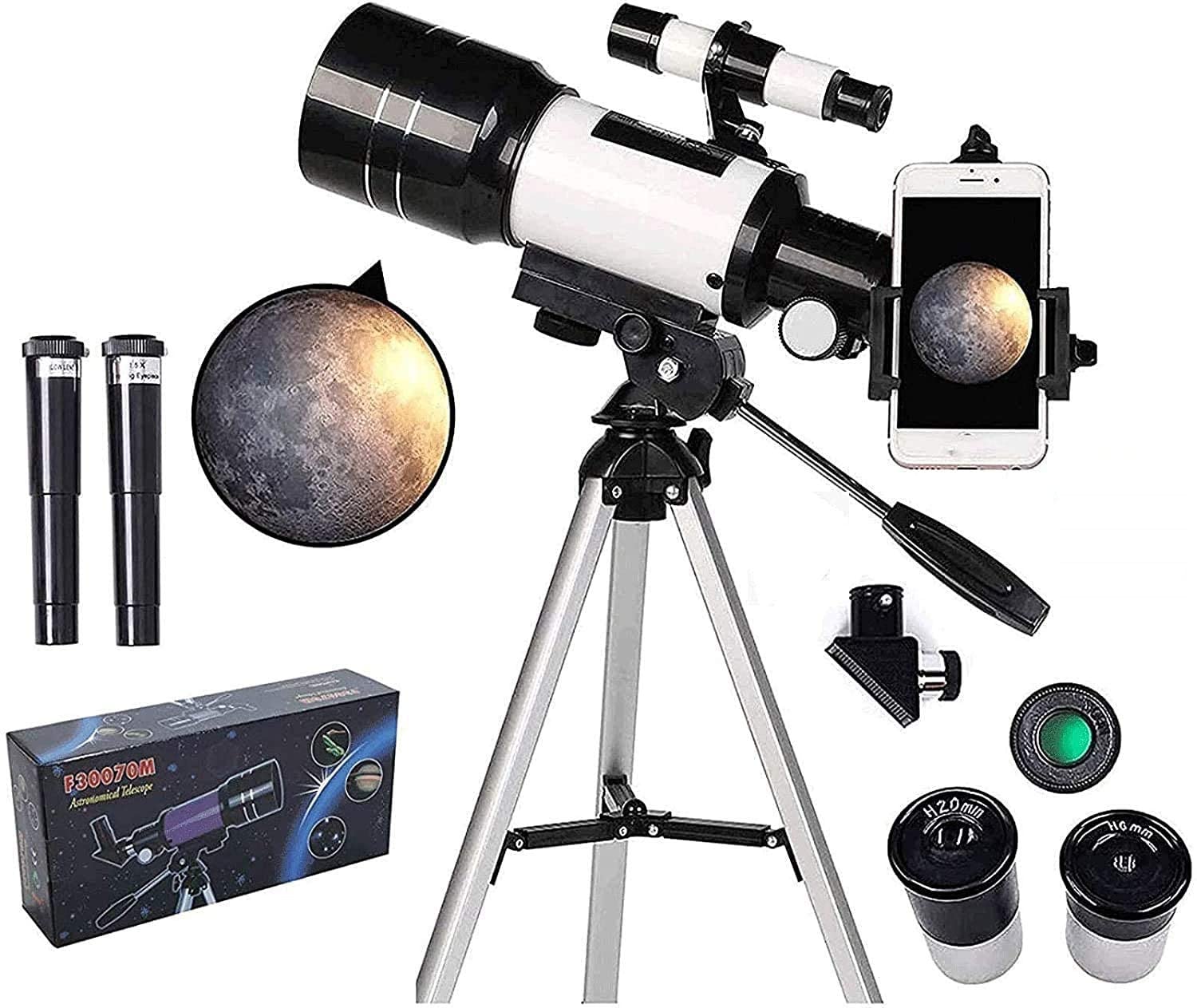 Buy Whixant Refractor Astronomical Telescope 30070mm Monocular Spotting ...
