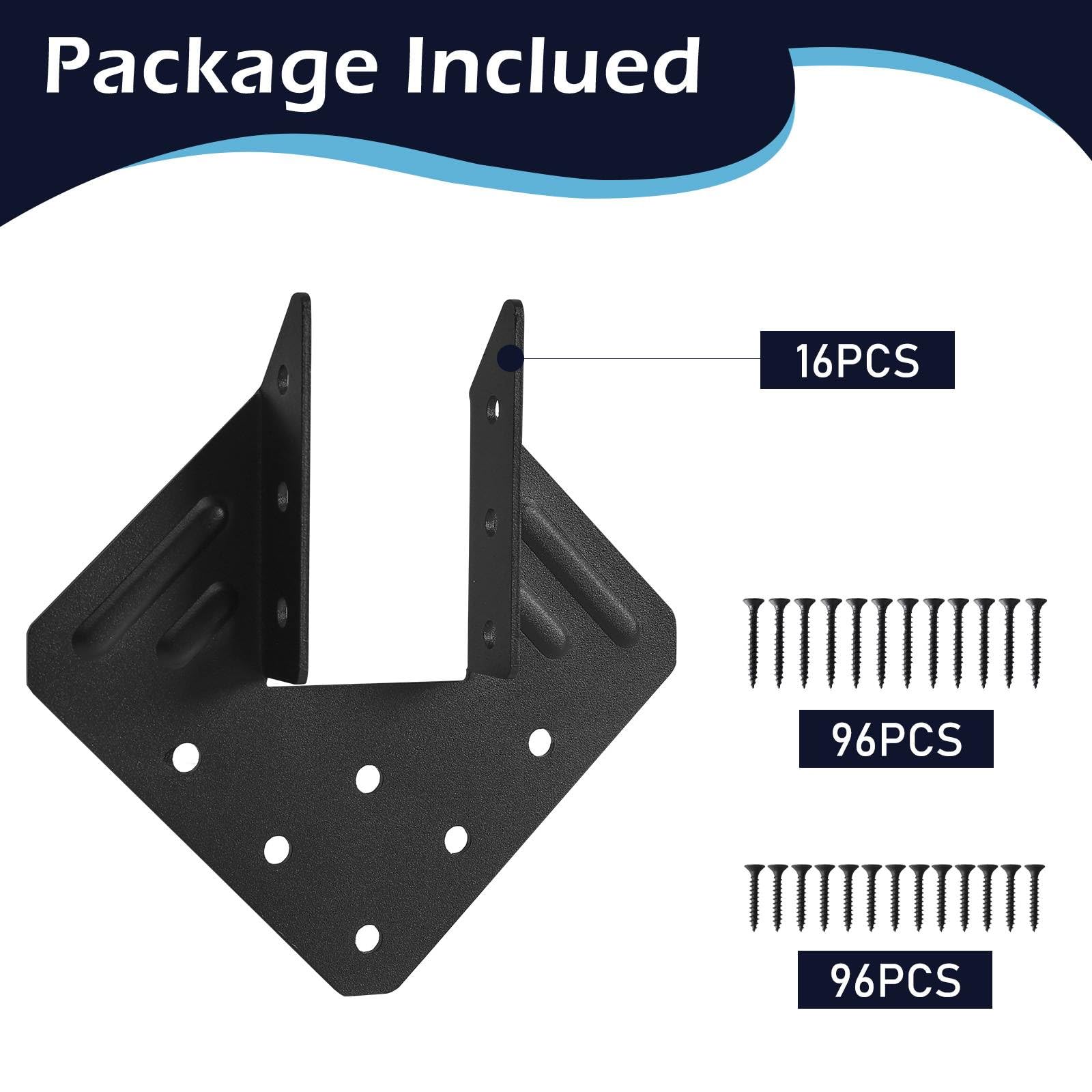Snapklik.com : YVHFWOY 16 Pcs Hurricane Tie,14-Gauge(2mm) Heavy Duty ...