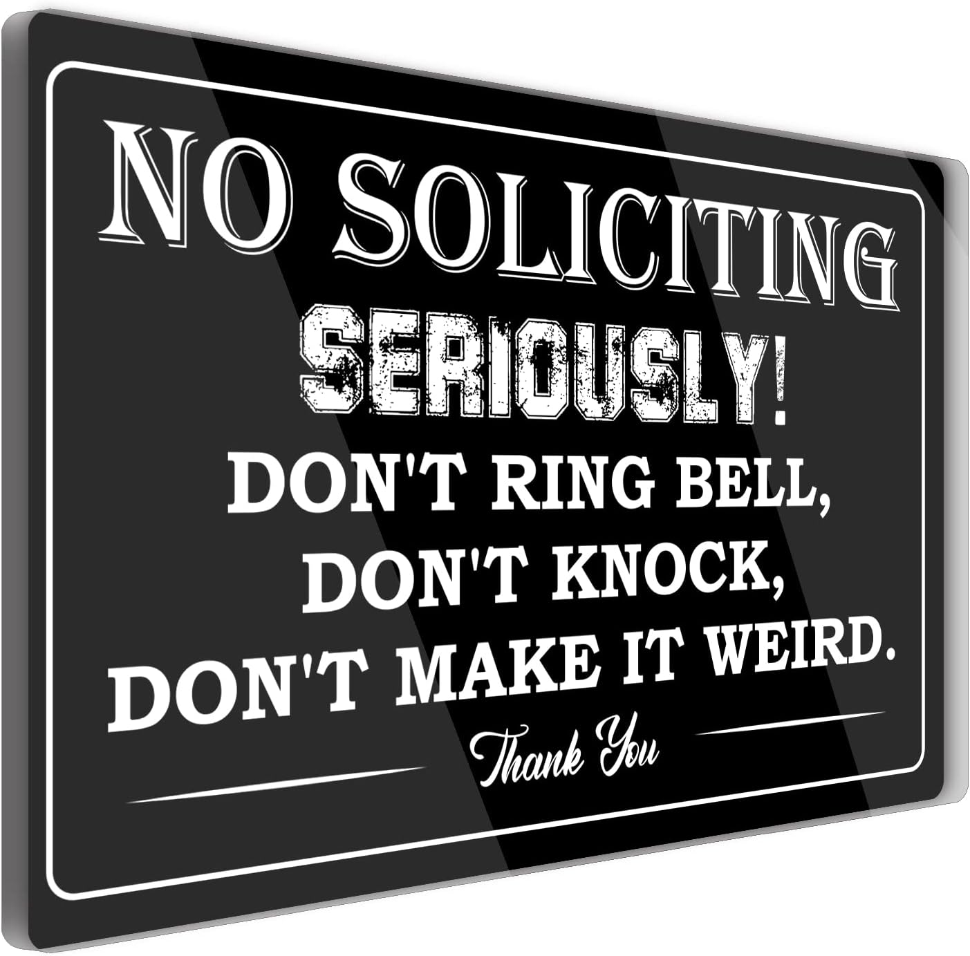 Amazon.com: No Soliciting Sign for House, No Soliciting Signs for Home ...