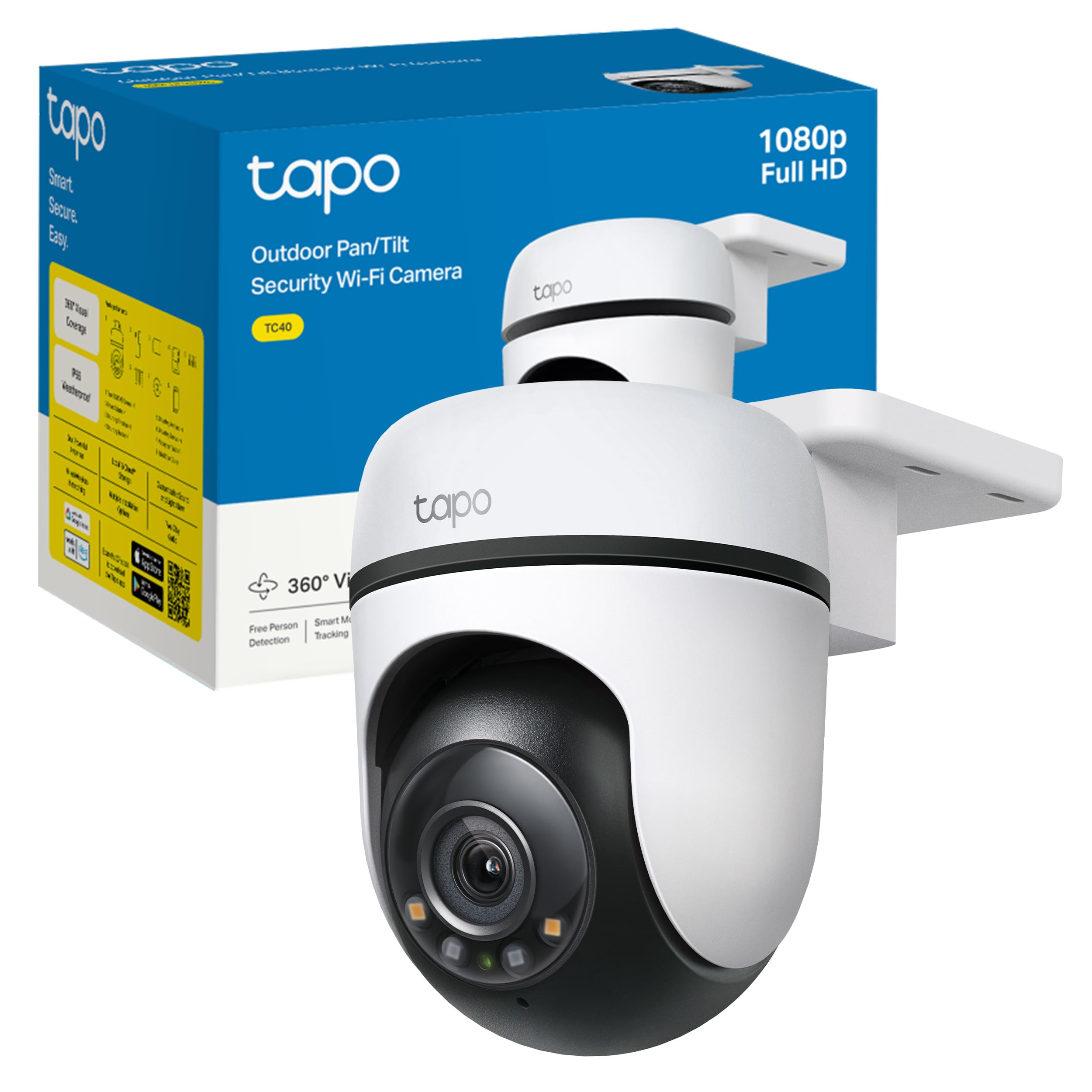 TP-Link Tapo Pan/Tilt Outdoor Home Security WiFi Camera, Wireless ...