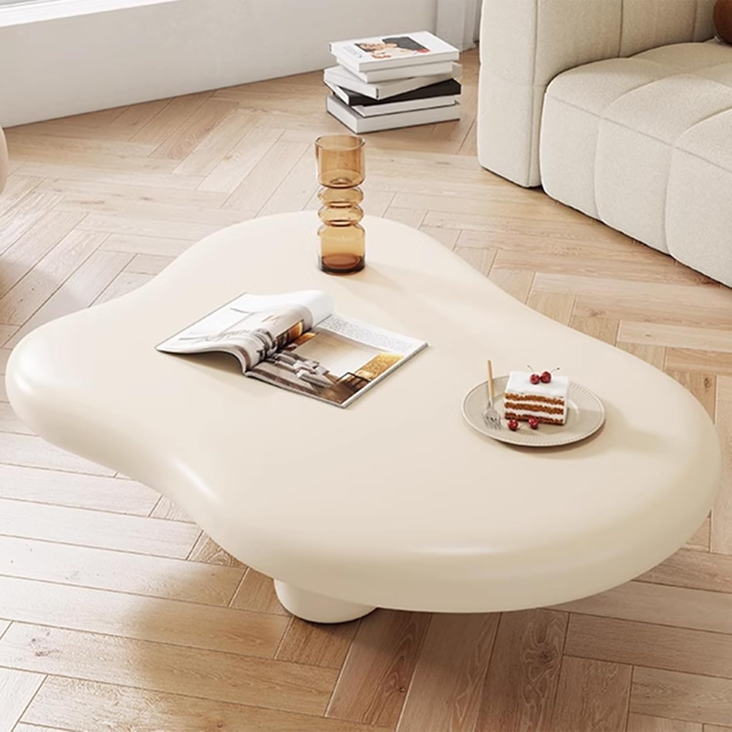 Amazon.com: Cloud Shaped Coffee Table, Funky Coffee Table, Cream Coffee ...