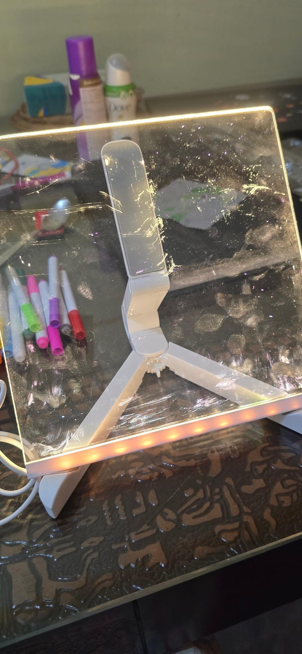 3D Acrylic Writing Board with Pen & Light, LED, Rewritable Acrylic ...