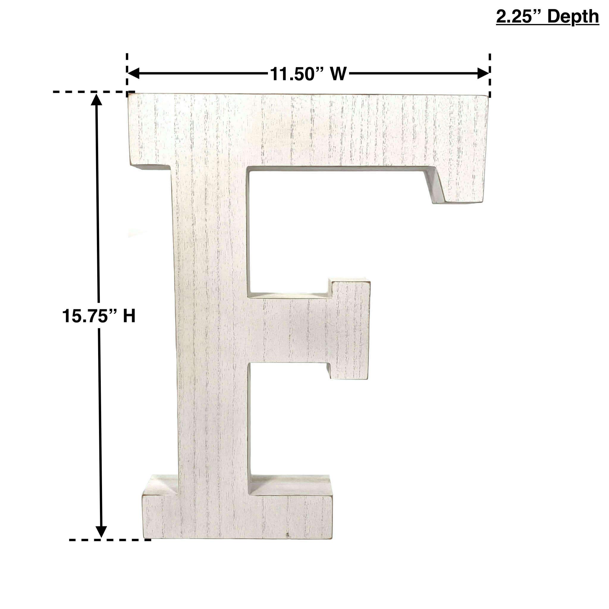 Wooden Block Letters F