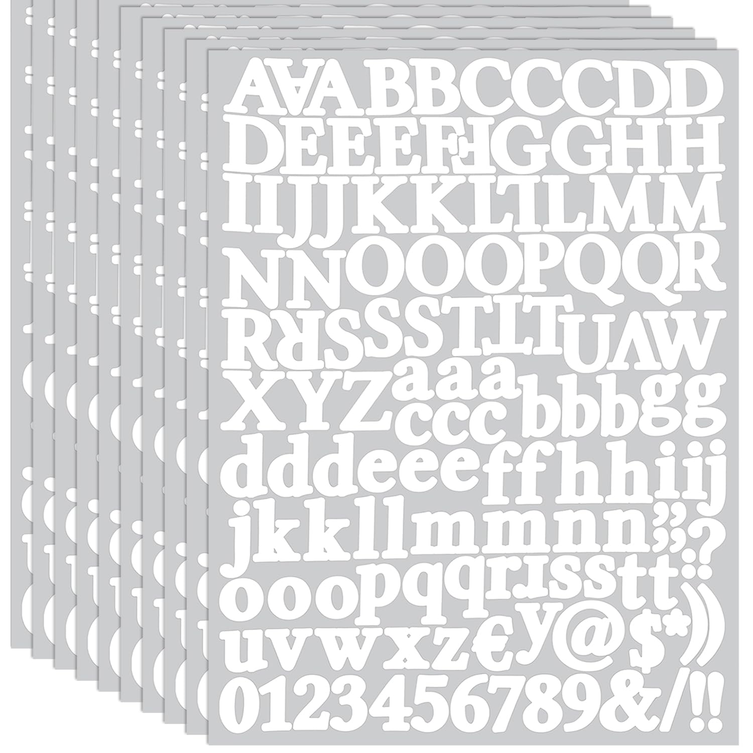 Amazon.com: 10 Sheets Letter Stickers, 1 inch Self Adhesive Alphabet ...