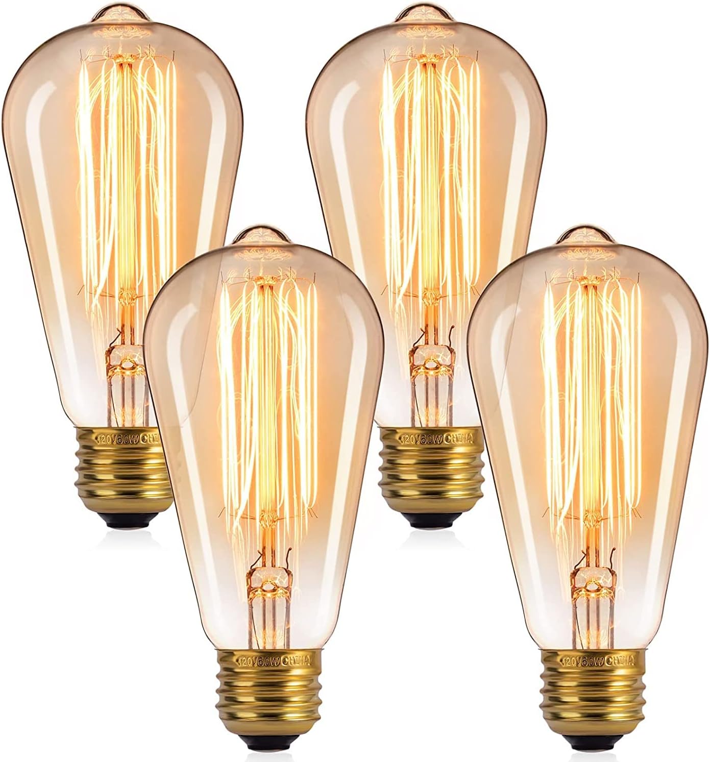 Buy Starry Night T45 40W Vintage Antique Light Bulbs, Warm White, E26 ...