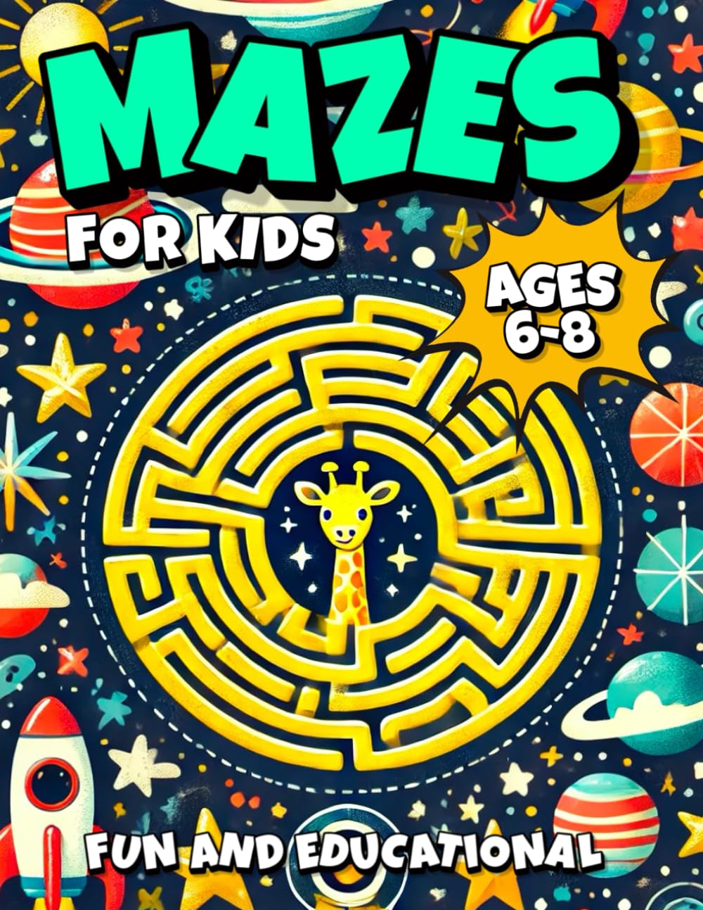Mazes for Kids Ages 6-8: Maze books for Kids Ages 6-8 : Rider, Rainbow ...