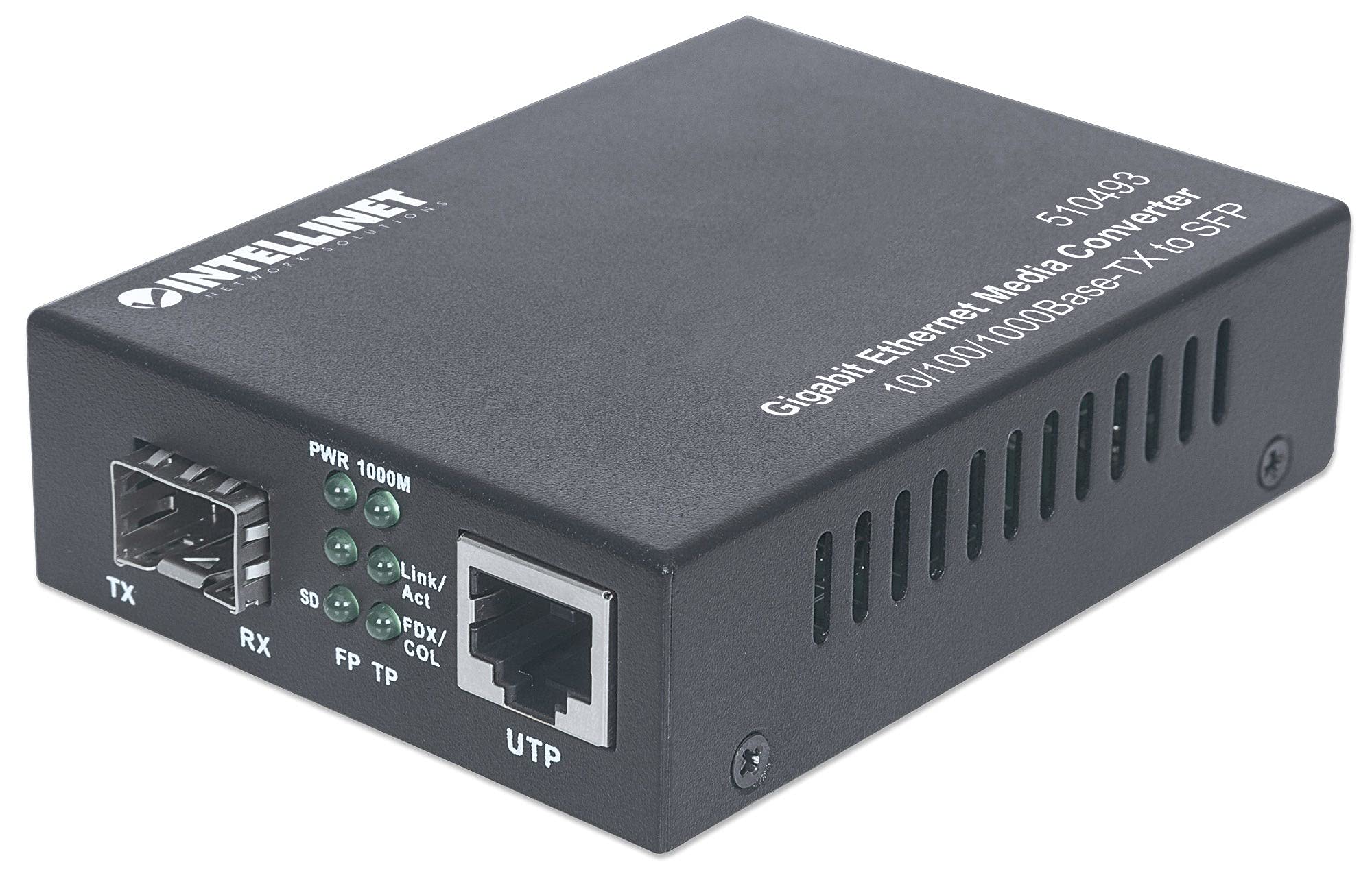 Amazon.com: Intellinet Network Solutions Gigabit Ethernet to Sfp Media ...