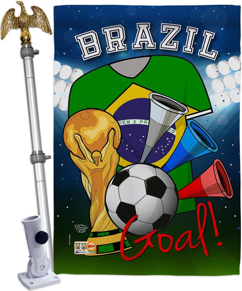 Amazon.com : World Cup Brazil Flags Brazilian Home Decor Banner Room ...