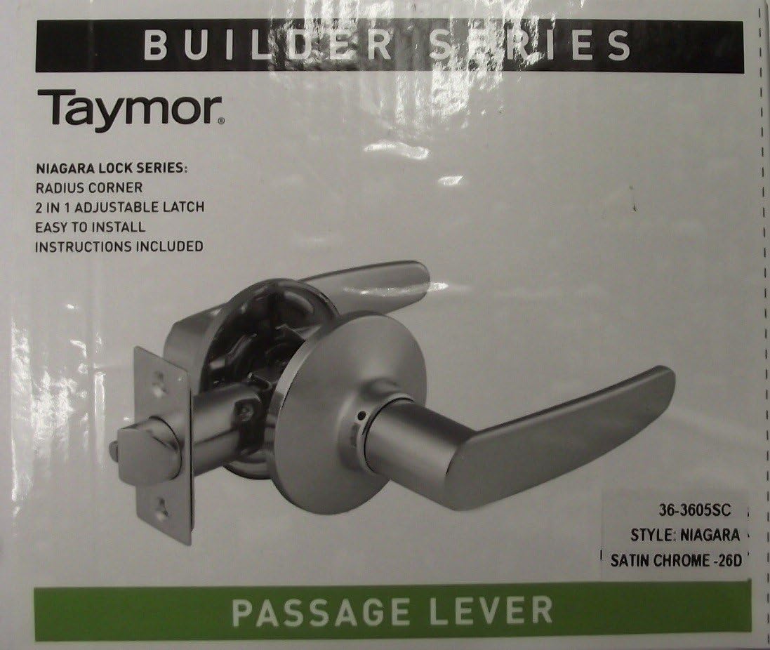 Taymor 36-3605SC Passage Lever Door Handle Satin Chrome - Other ...