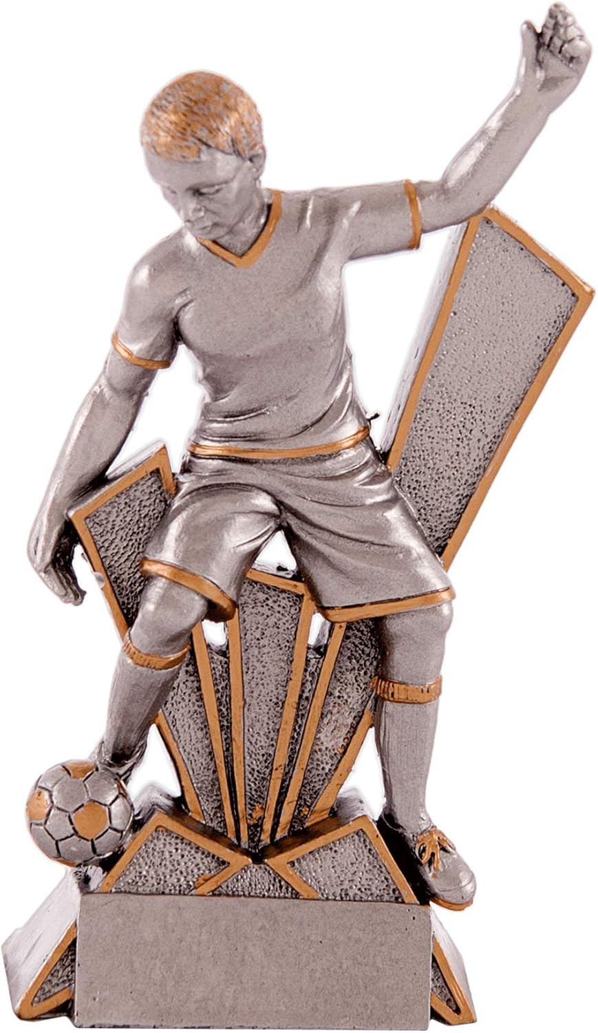 Art-Trophies TP129 Sports Trophy with Football Figure, Silver, 17 cm ...