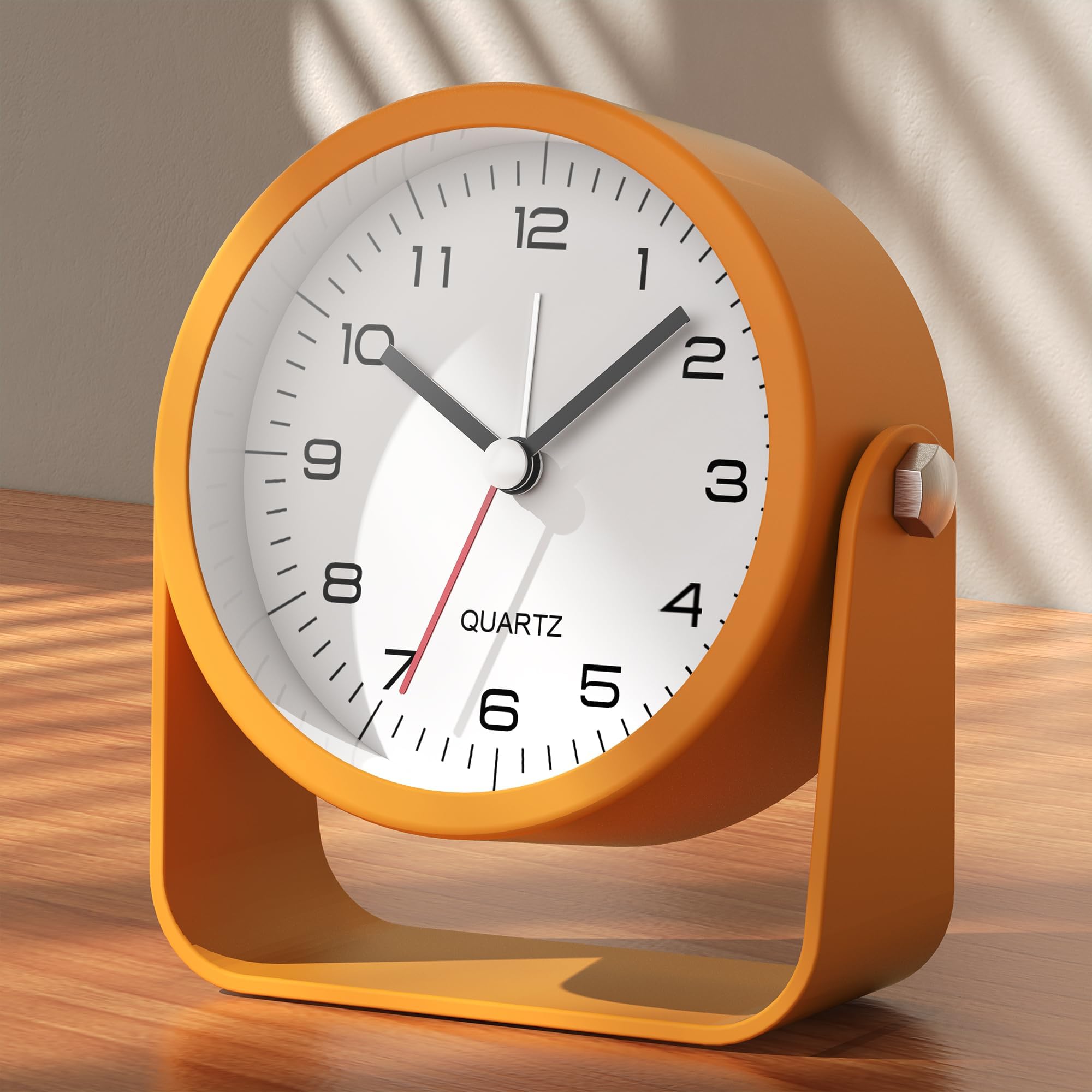 Amazon.com: AYRELY® 3.5 Inch Small Analog Alarm Clocks,Battery Operated ...