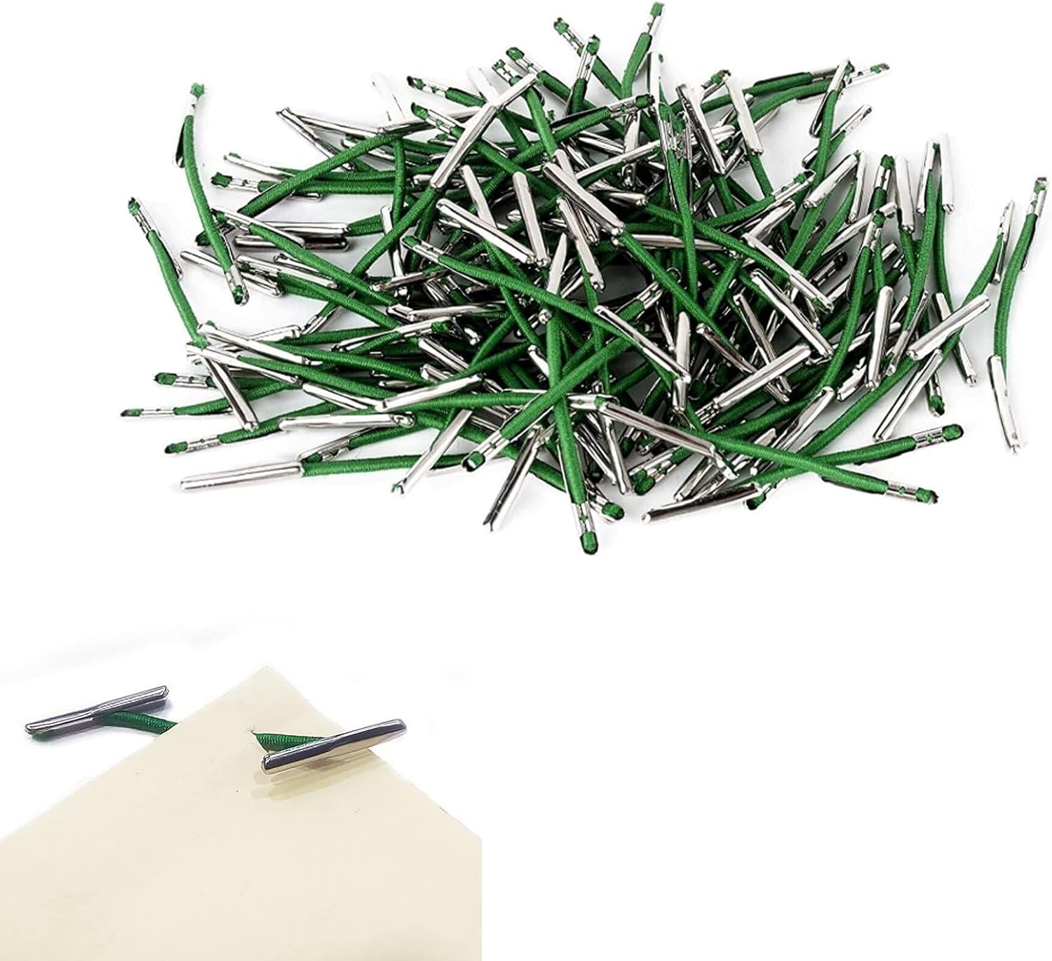 50pcs Treasury Tags Treasury Fasteners Metal Ended String Binders ...