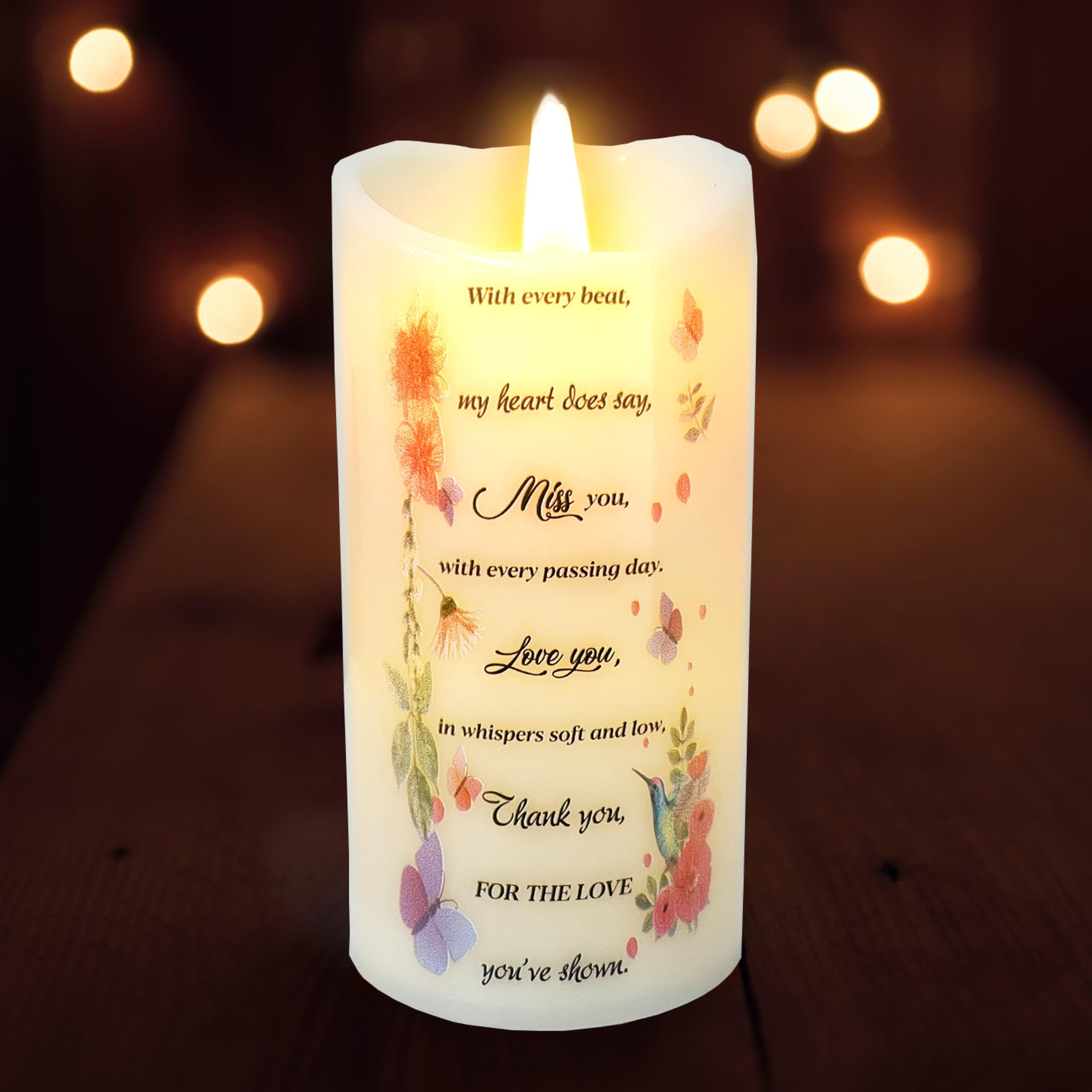 Amazon.com: The Bridge Collection 'in Loving Memory' Flameless Candle ...