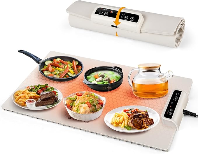 Amazon.com: Electric Warming Tray with Adjustable Temperature,Large and ...