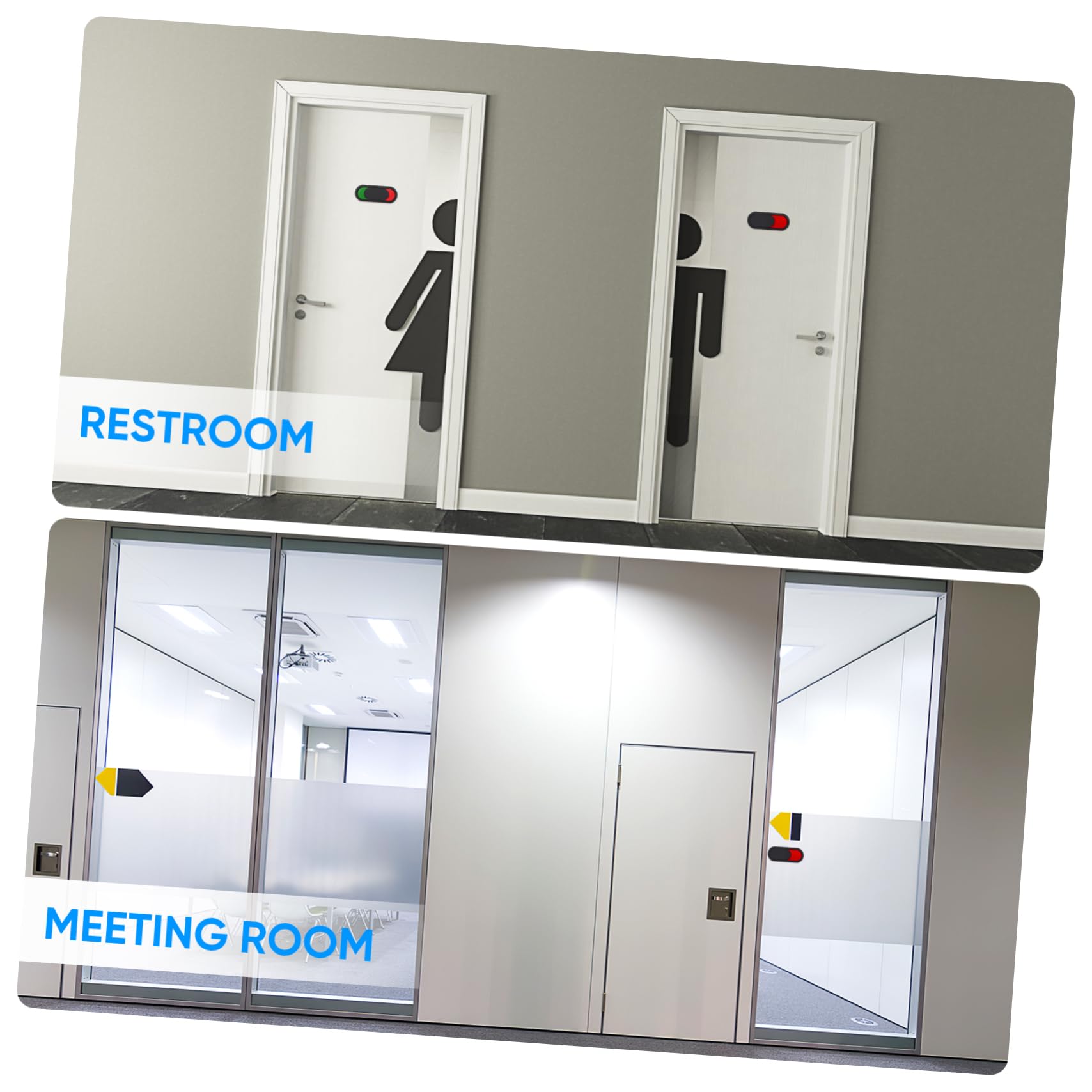 Snapklik.com : Small Privacy Slide Door Sign For Conference Rooms ...