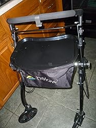 Amazon.com: Helavo Easy Foldable Lightweight Indoor Walker with Tray ...