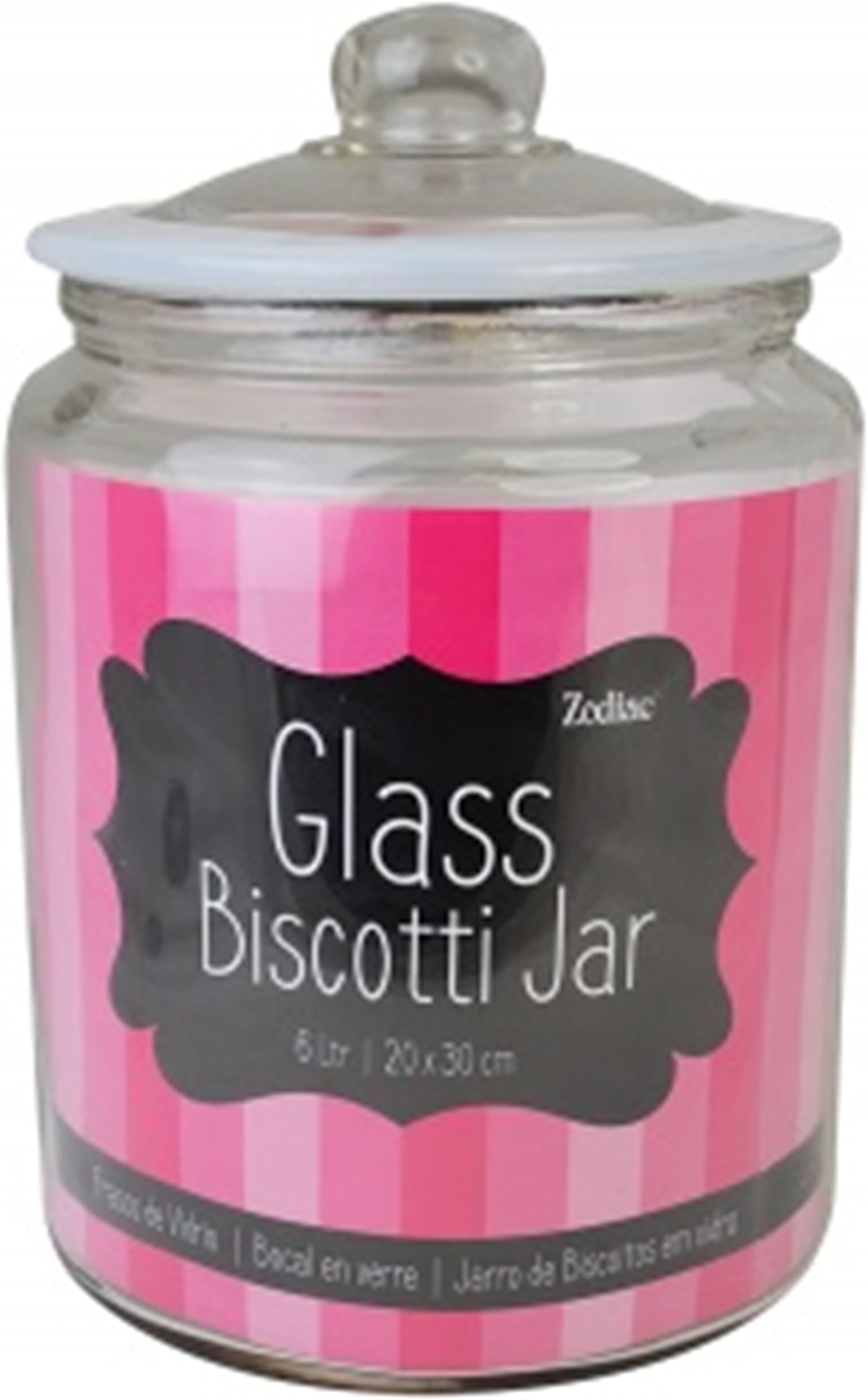 3 X LARGE GLASS BISCOTTI JARS 6.2 LITRES STORAGE FOR SWEETS COOKIES ETC ...