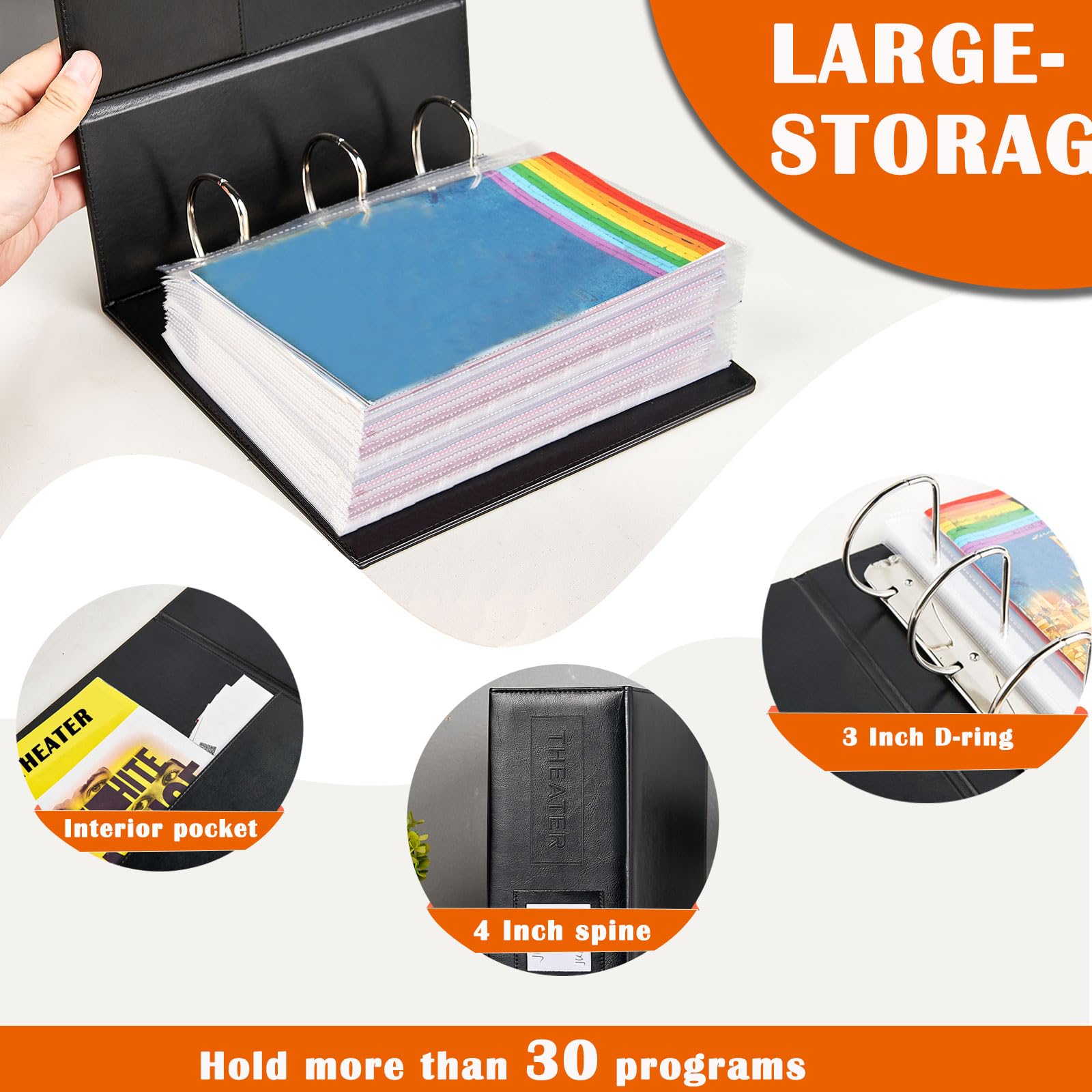 Playbill Binder Show-Bill/ For Broadway And Theatre... Playbill Storage