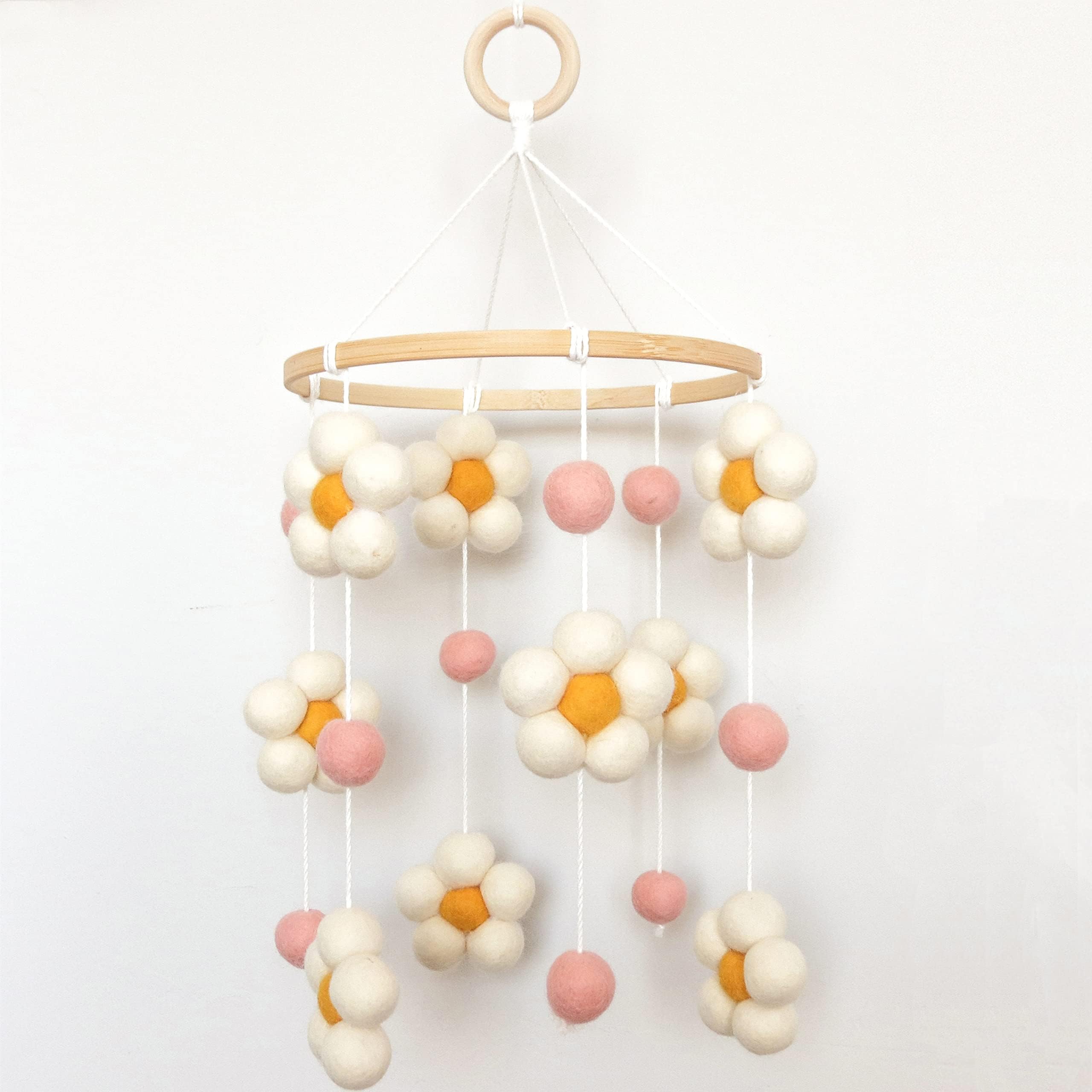 Amazon.com : Daisy Mobile for Crib, Baby Crib Mobile for Girls, Baby ...