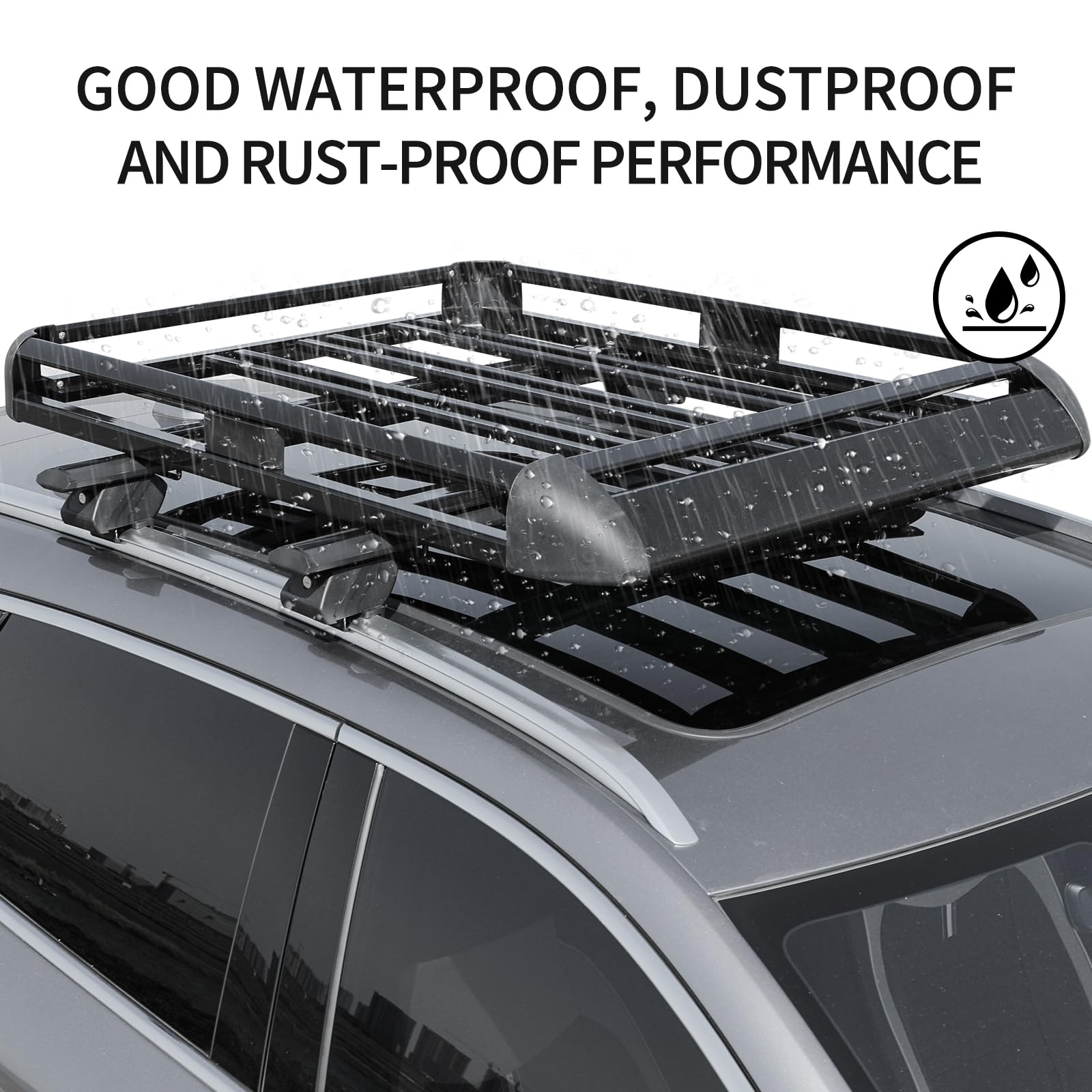 Snapklik.com : CARVERTON 50" Rooftop Carrier Basket - Waterproof Roof ...