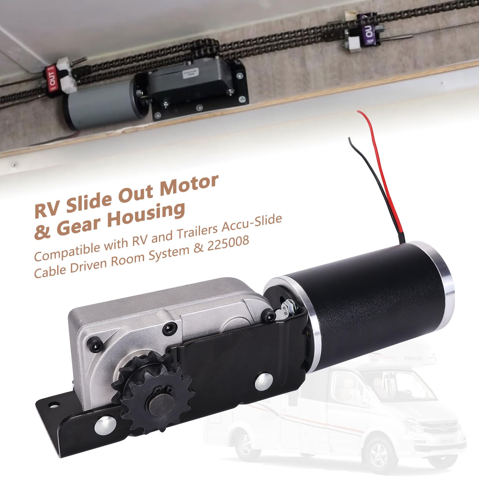 Rv Slide Motor Replacement 225008 RV Slide Out Motor & Gear Housing For ...