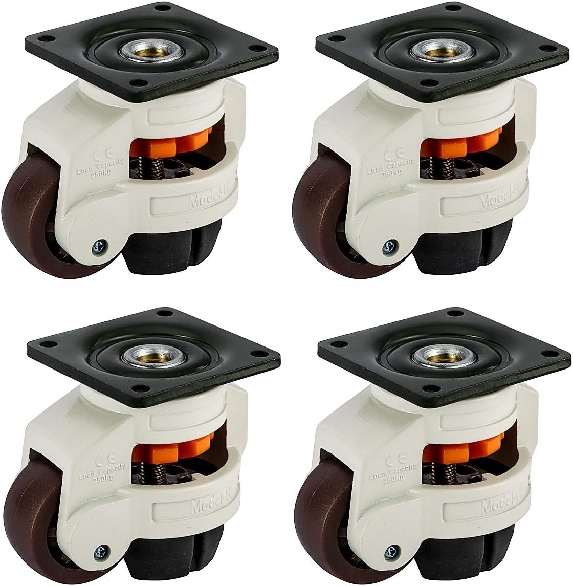 Amazon.com: Happybuy Leveling Casters Set of 4, 2" - Self Leveling ...