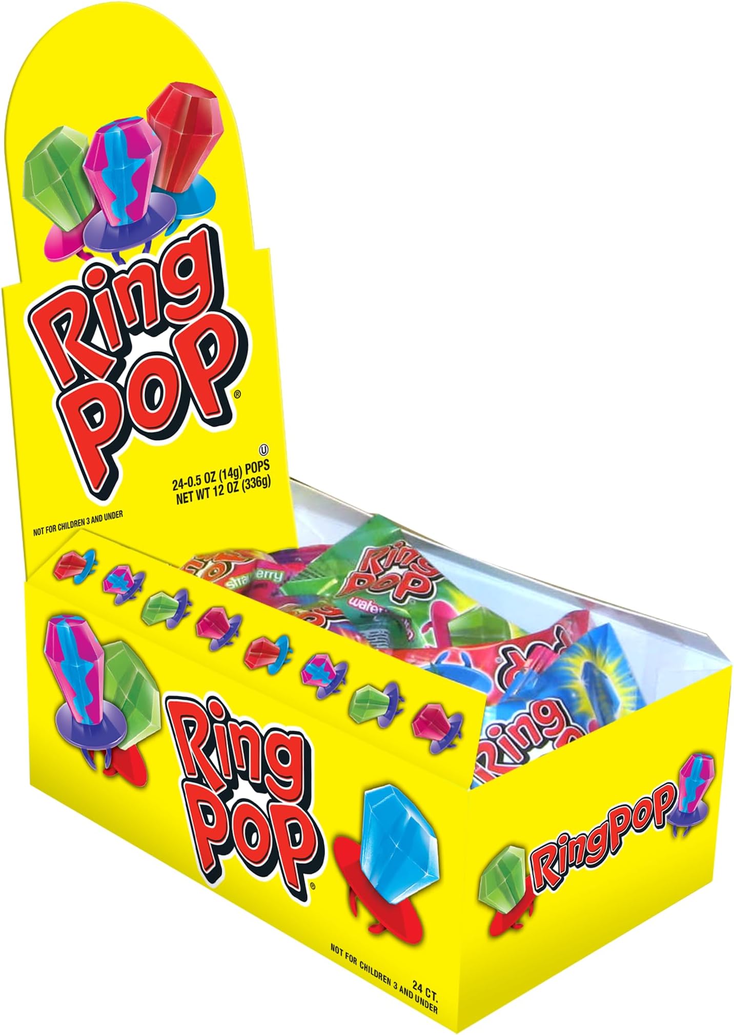 Amazon.com : Ring Lollipops Variety Pack, 24 Count Assorted Flavors ...