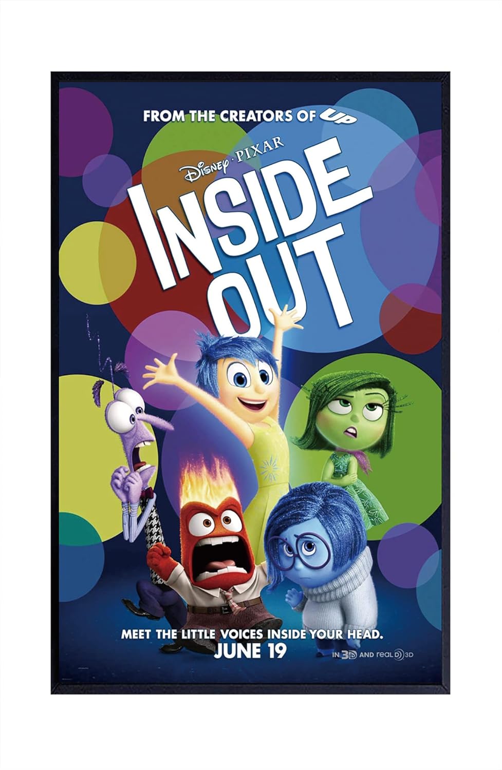 Amazon.com: Inside Out Wall Movie Poster - Matte poster Frameless Gift ...