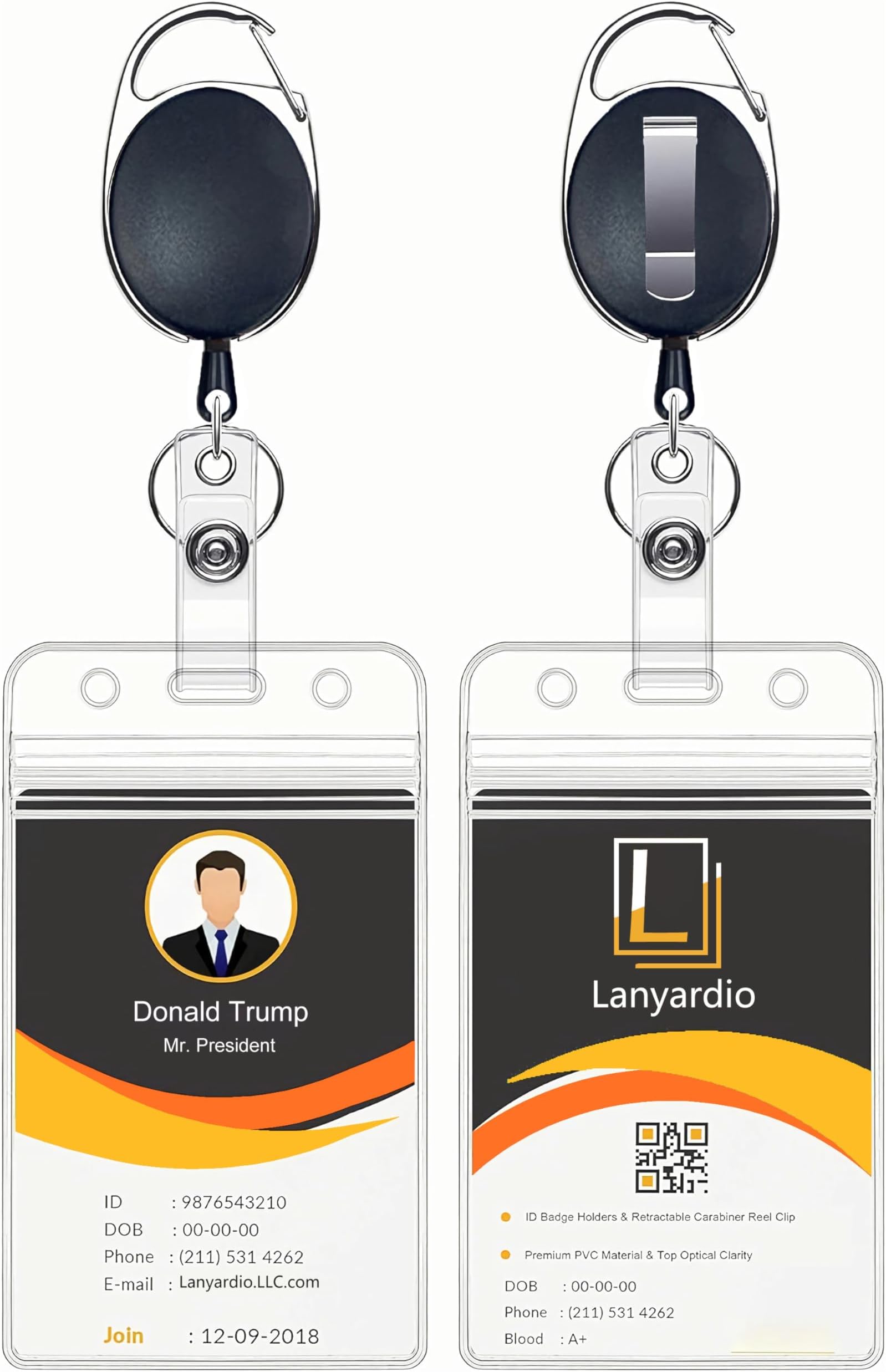 Amazon.com : ID Card Case/Extra Thick Badge Holder,Fits RFID/Proximity ...