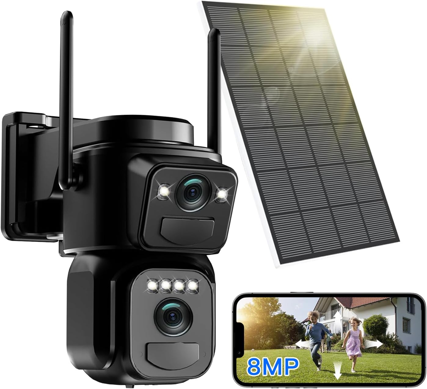 Amazon.com : LaView 2K 3MP Solar Security Cameras Wireless Outdoor ...