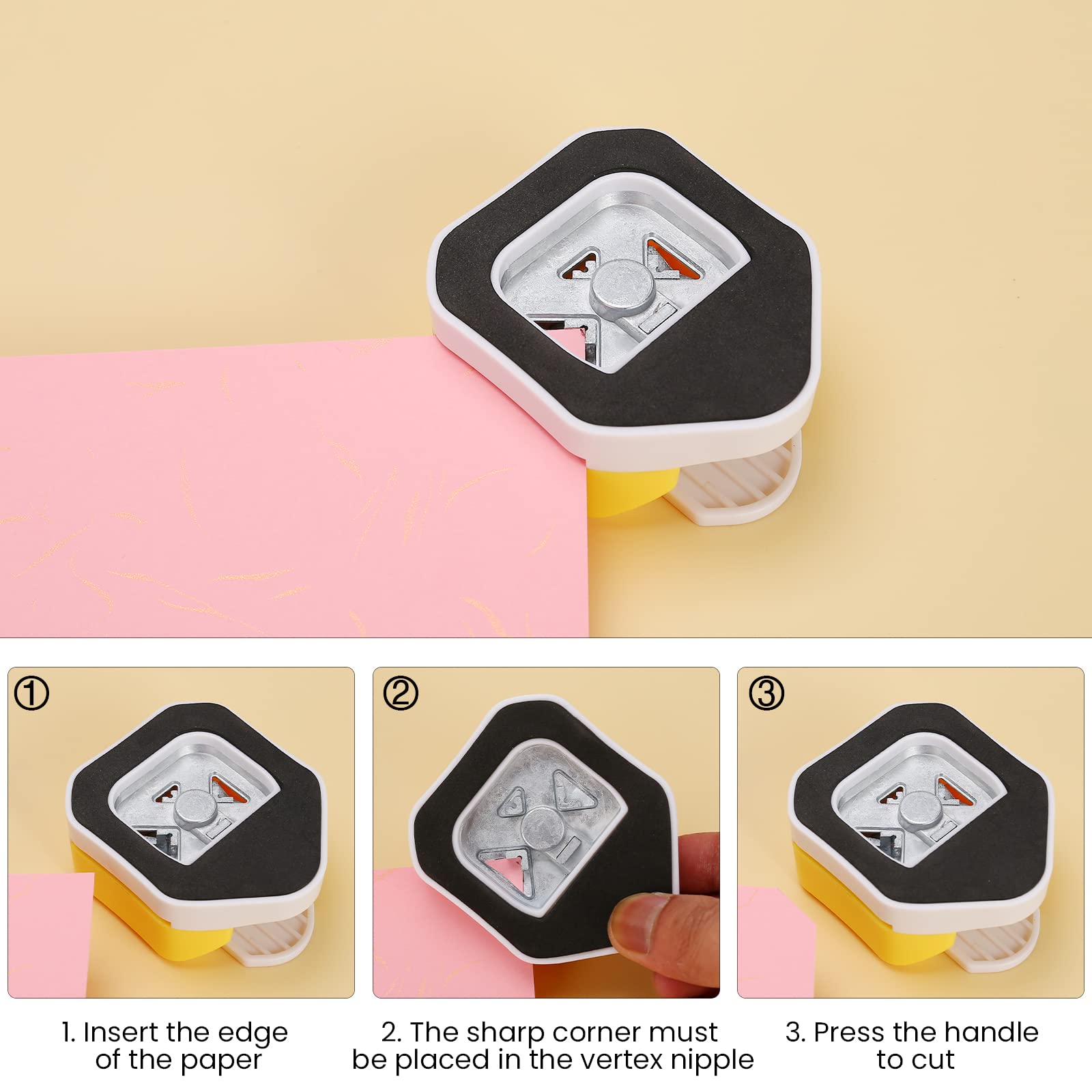Snapklik.com : 3 In 1 Diagonal Corner Punch, 3 Way Corner Paper Punch ...