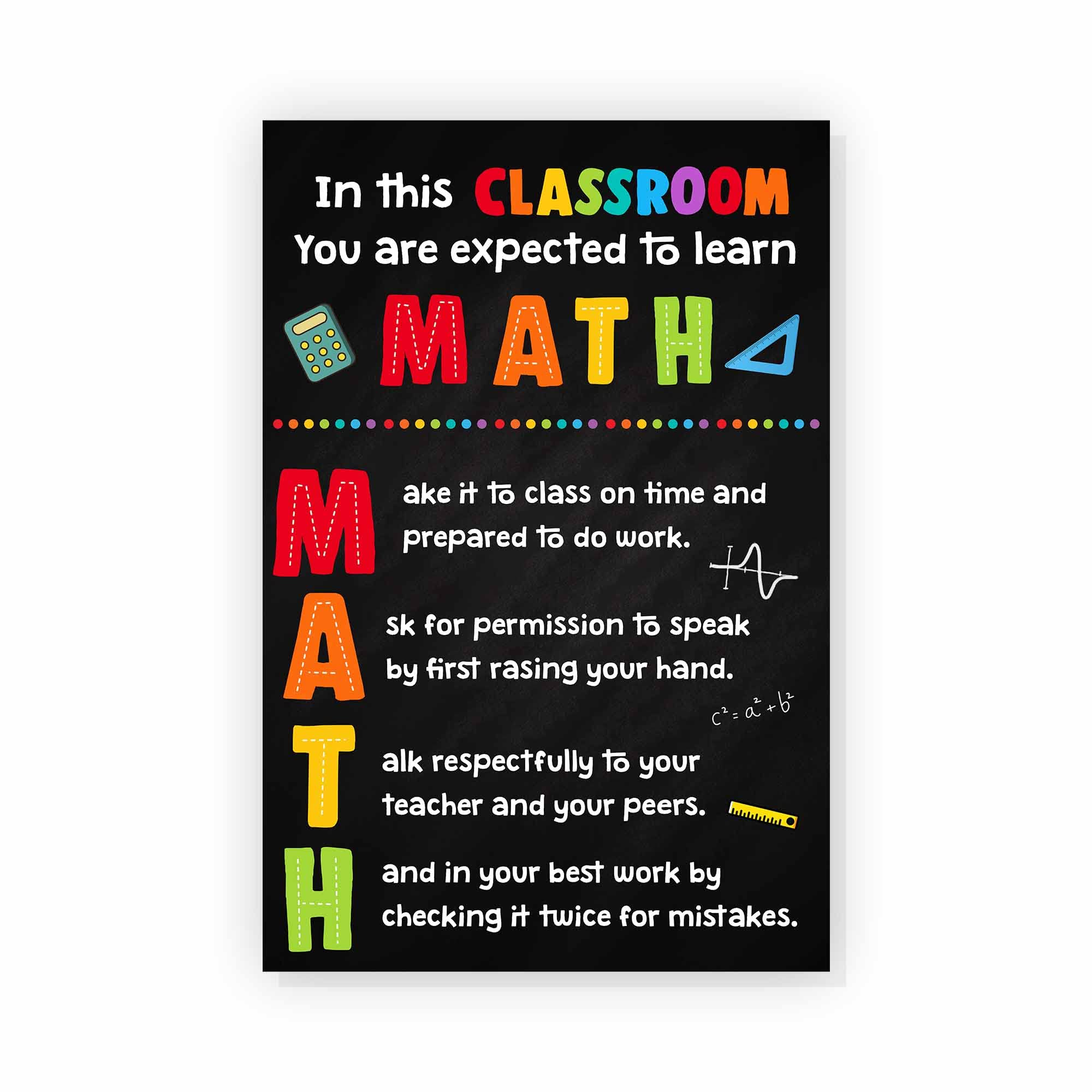 Carteles Para El Aula De Matemáticas De Secundaria