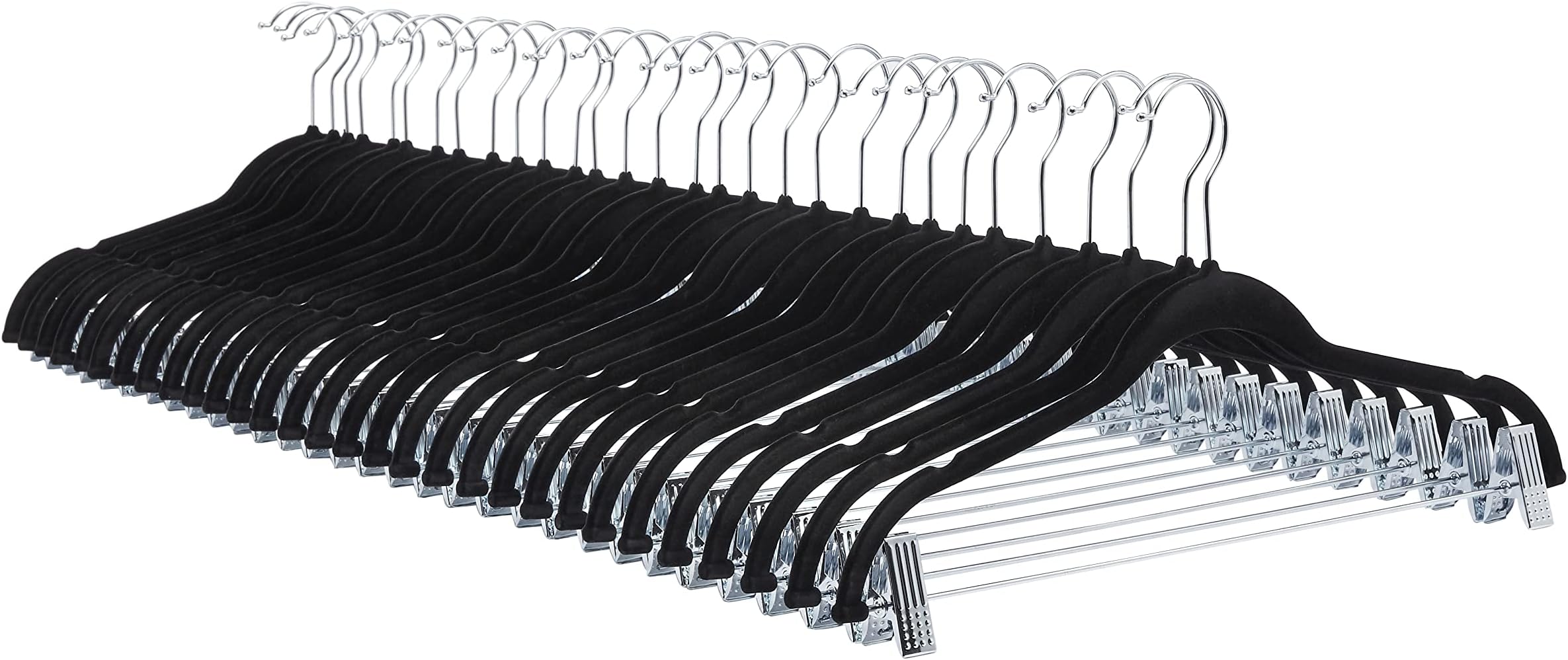 NSTMX Ganchos Perchas para Pantalones Faldas Ropa con Clip ...