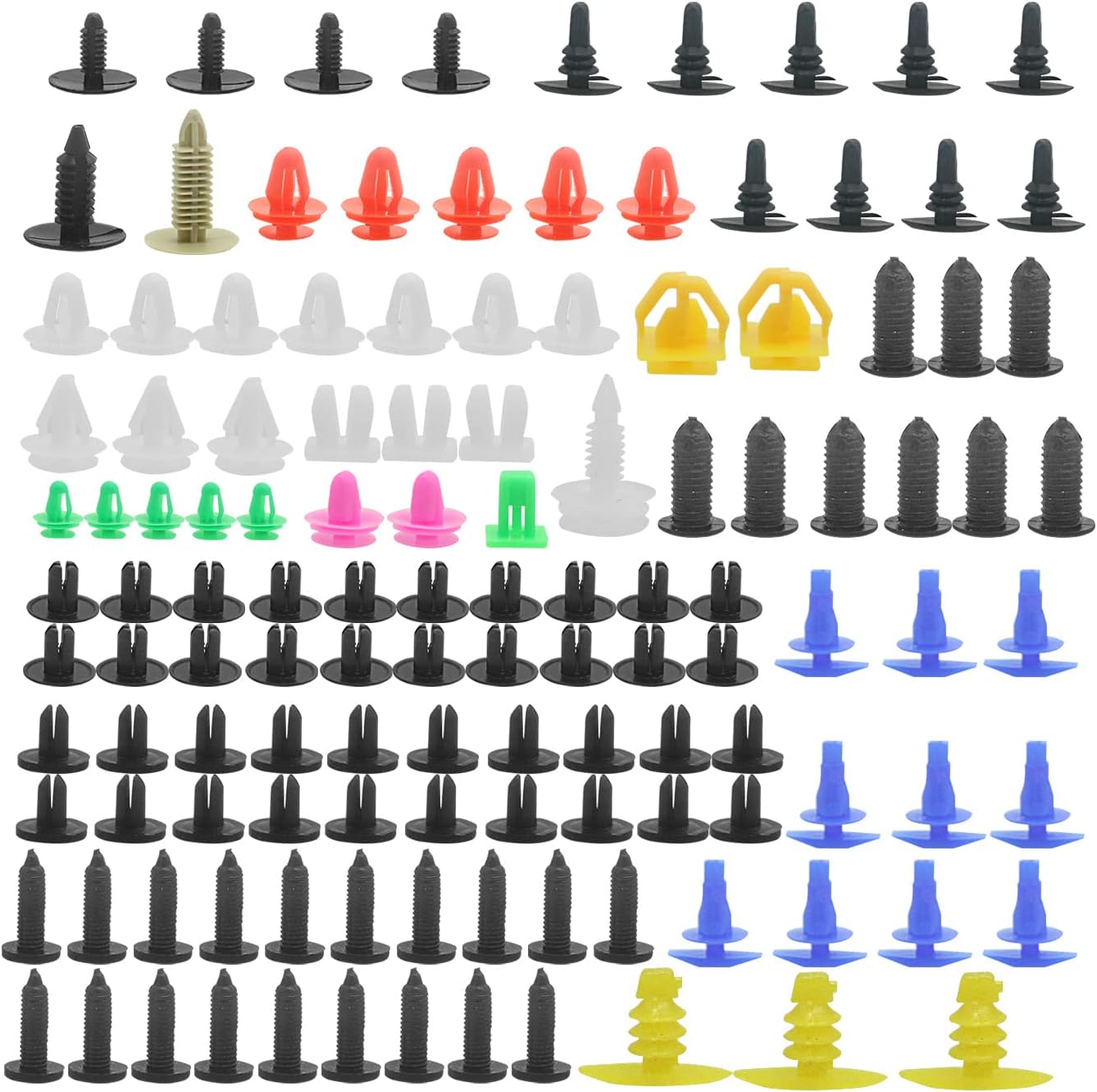 Amazon.com: MENQANG Car Retainer Clips, Universal 200PCS Car Nylon ...