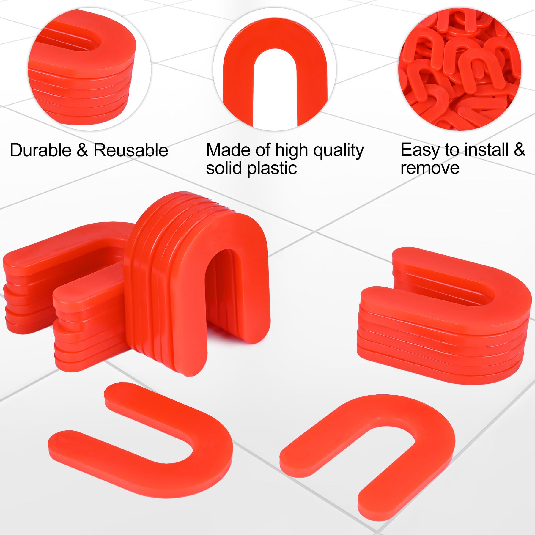 Snapklik.com : Horseshoe Shims Tile Spacers 1/8 Inch