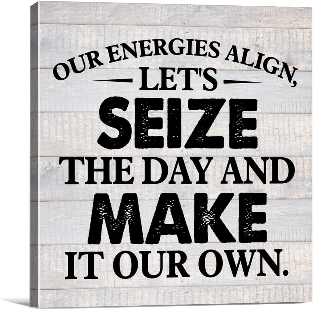 Amazon.com: Teamwork Quote Canvas Wall Art Framed Print 8x8 Inch Let's ...
